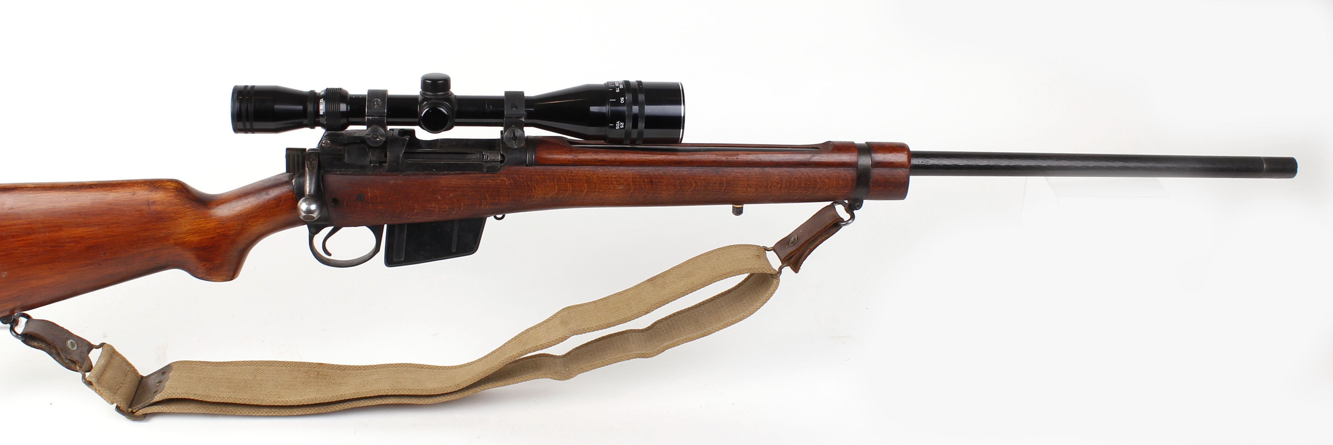 7.62mm Enfield No.4 Enforcer style, bolt action with heavy barrel ...