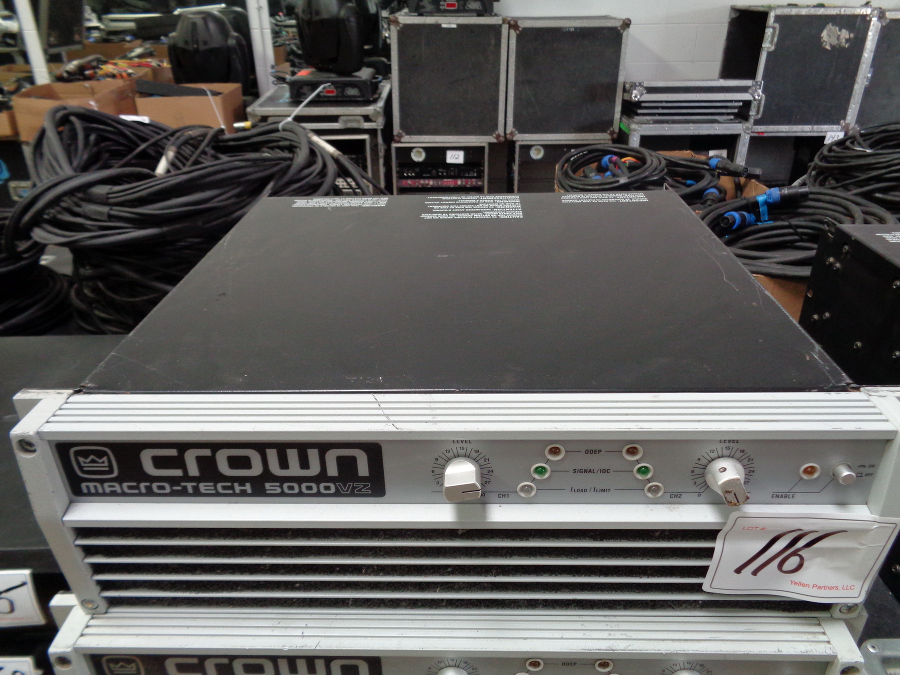 2013 CROWN MACRO-TECH 5000VZ 2500-WATT 2-CHANNEL AMPLIFIER, S/N A407508 ...