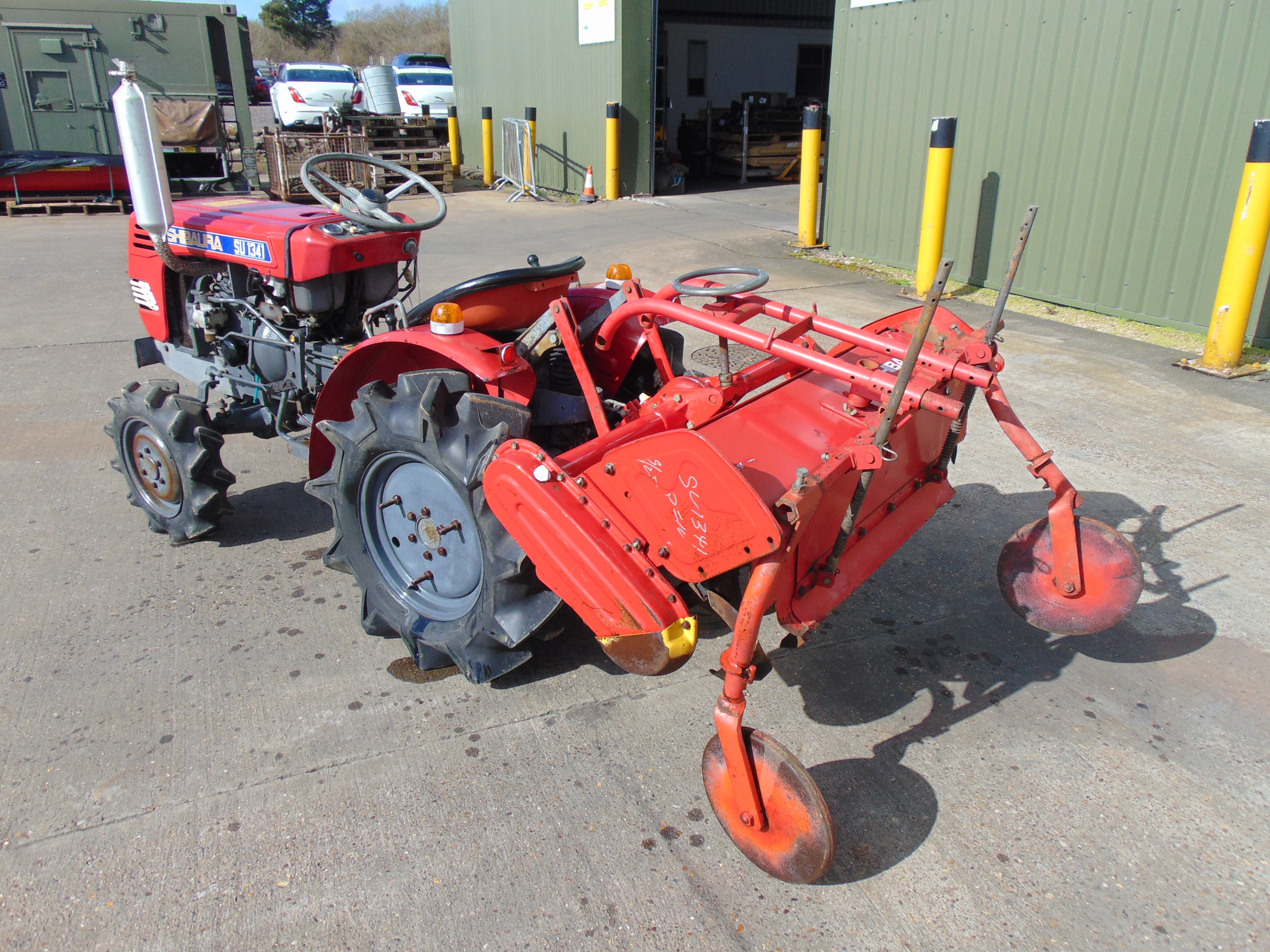 You are bidding on a Shibaura SU1341 4WD Compact Tractor c/w Rotovator ...