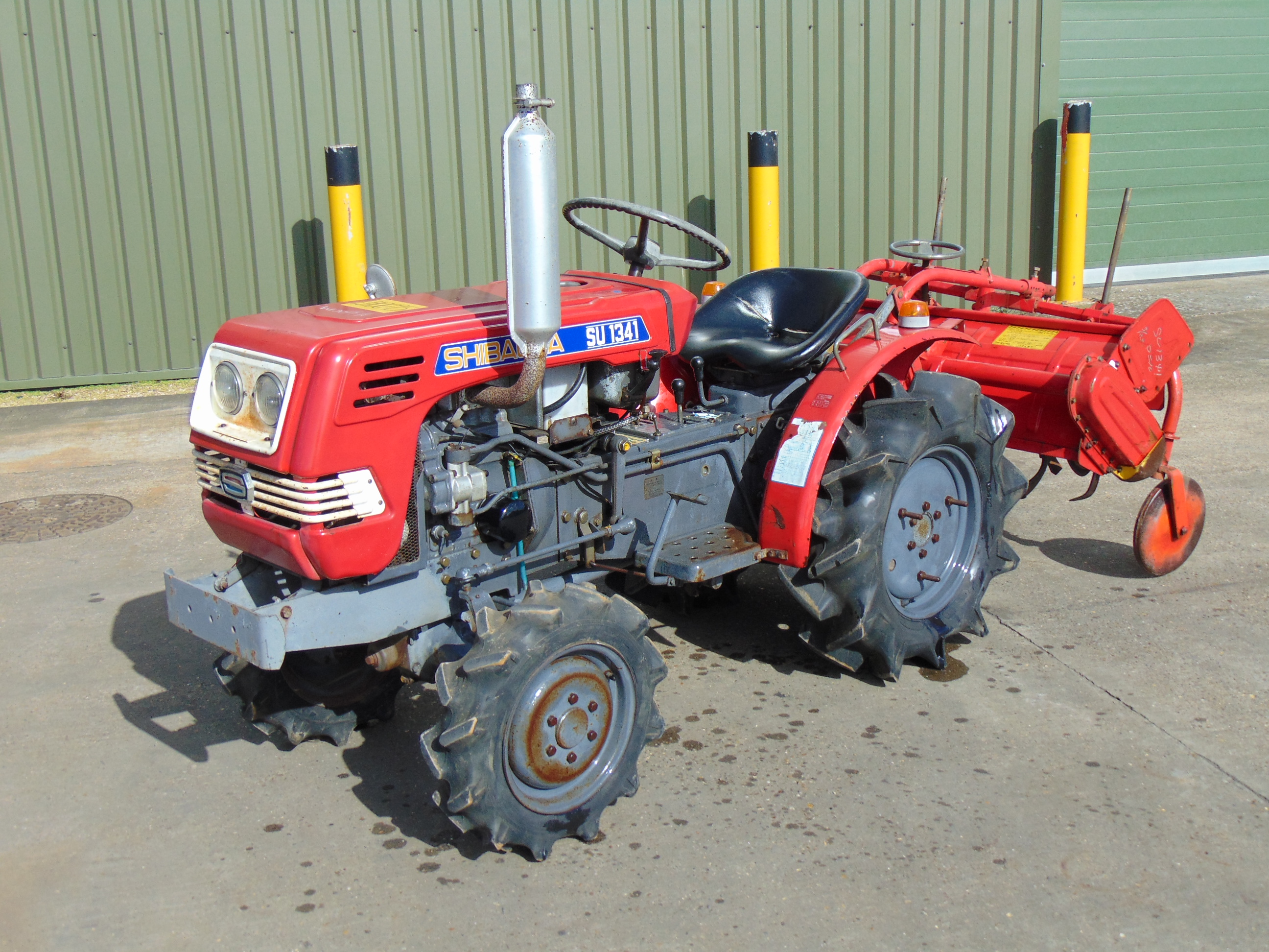 You are bidding on a Shibaura SU1341 4WD Compact Tractor c/w Rotovator ...