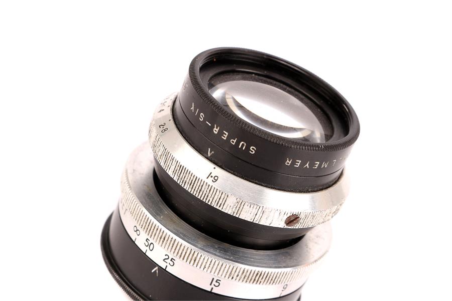 A Dallmeyer Super Six f/1.9 2" Lens,T.V., black, serial no. 535009 ...