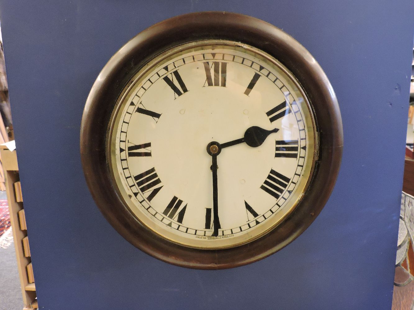 A Victorian dial wall clock, with fusee movement, by Tameside Clock Co ...