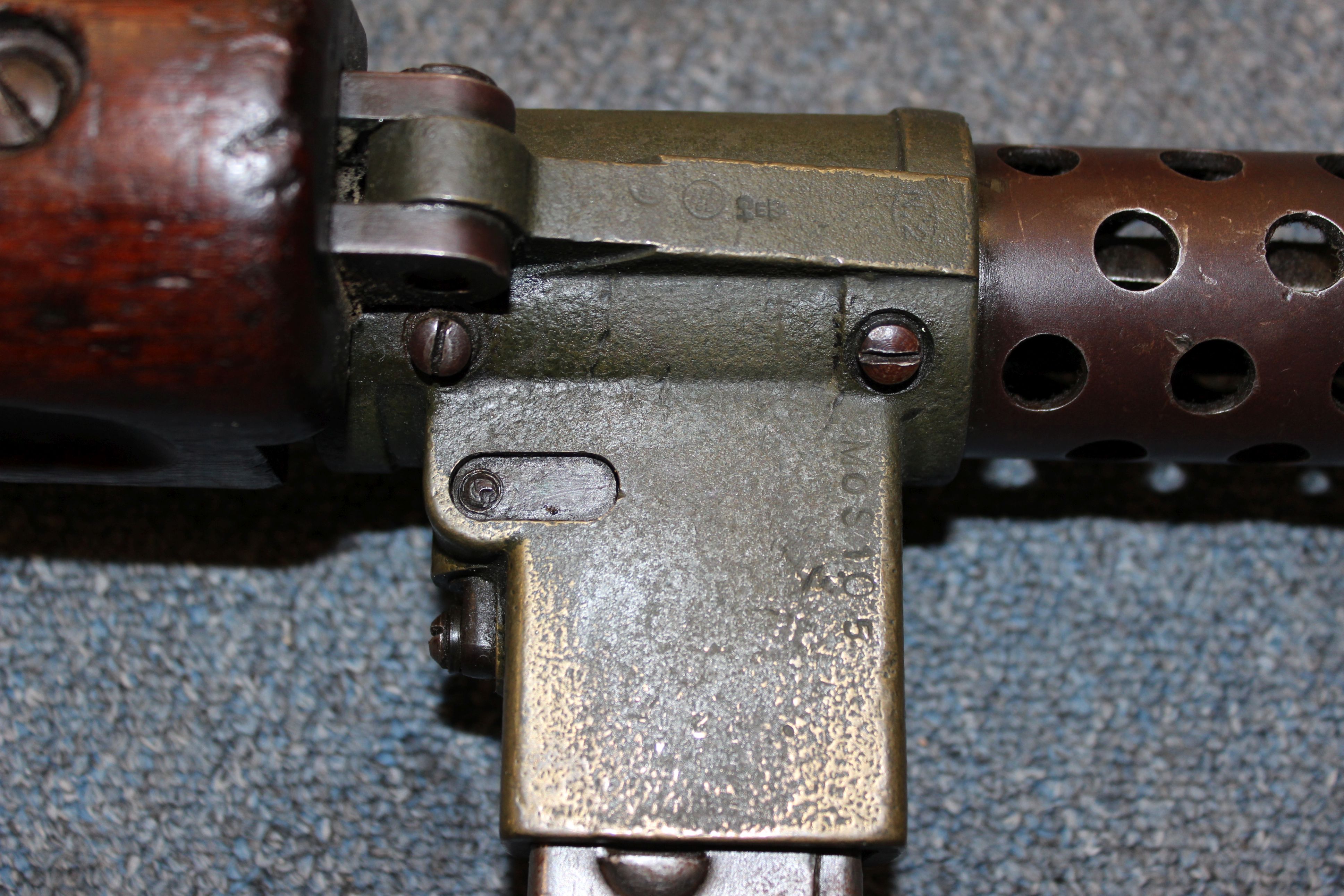 9mm Lanchester Mk1 Sub Machine Gun, c.1940, with correct 50 round ...