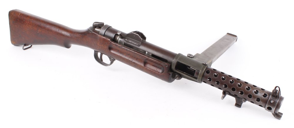 9mm Lanchester Mk1 Sub Machine Gun, c.1940, with correct 50 round ...