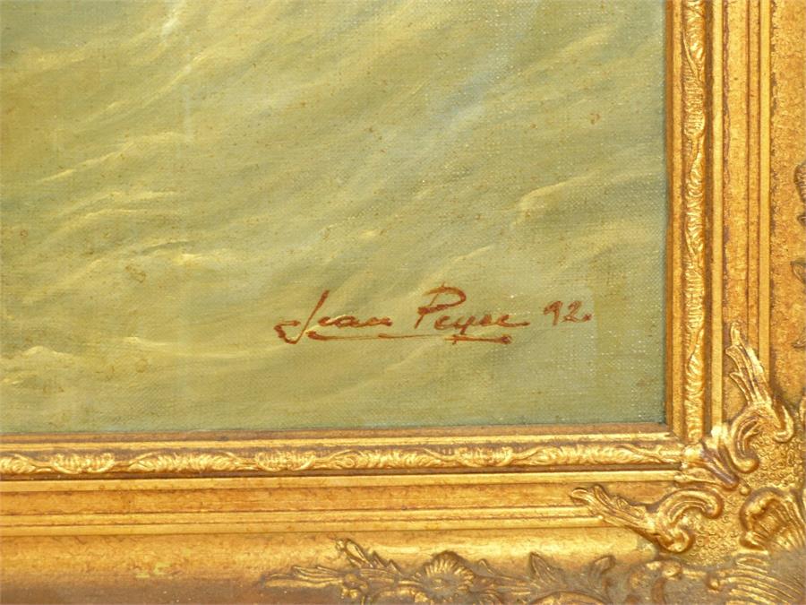 Jean Payne, oil on canvas maritime scene, signed and dated '92 to the ...