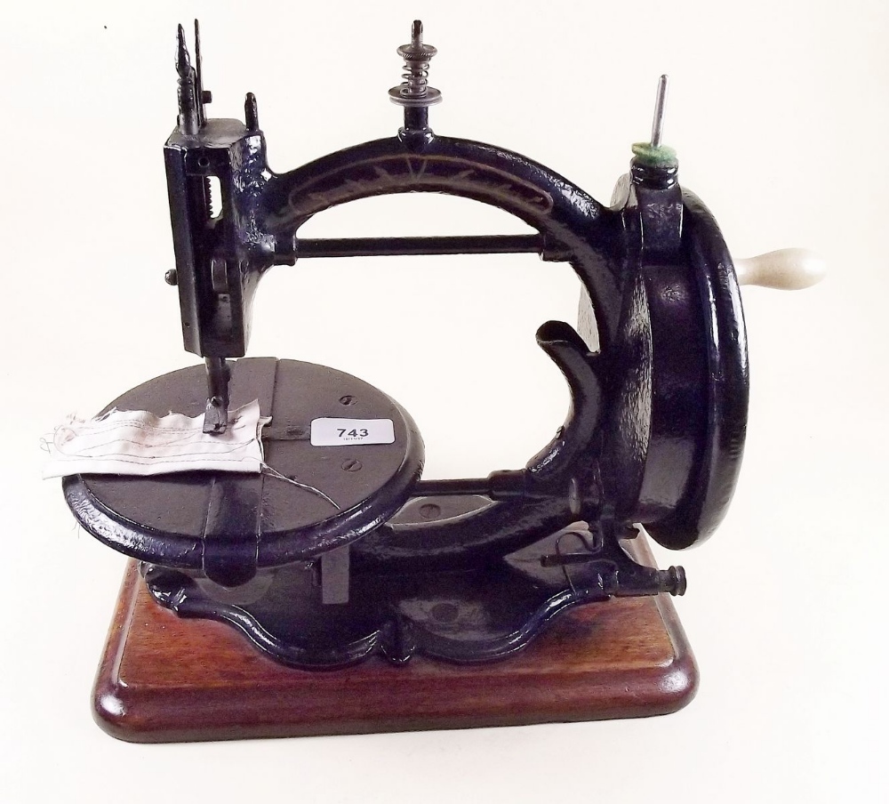 A Victorian sewing machine