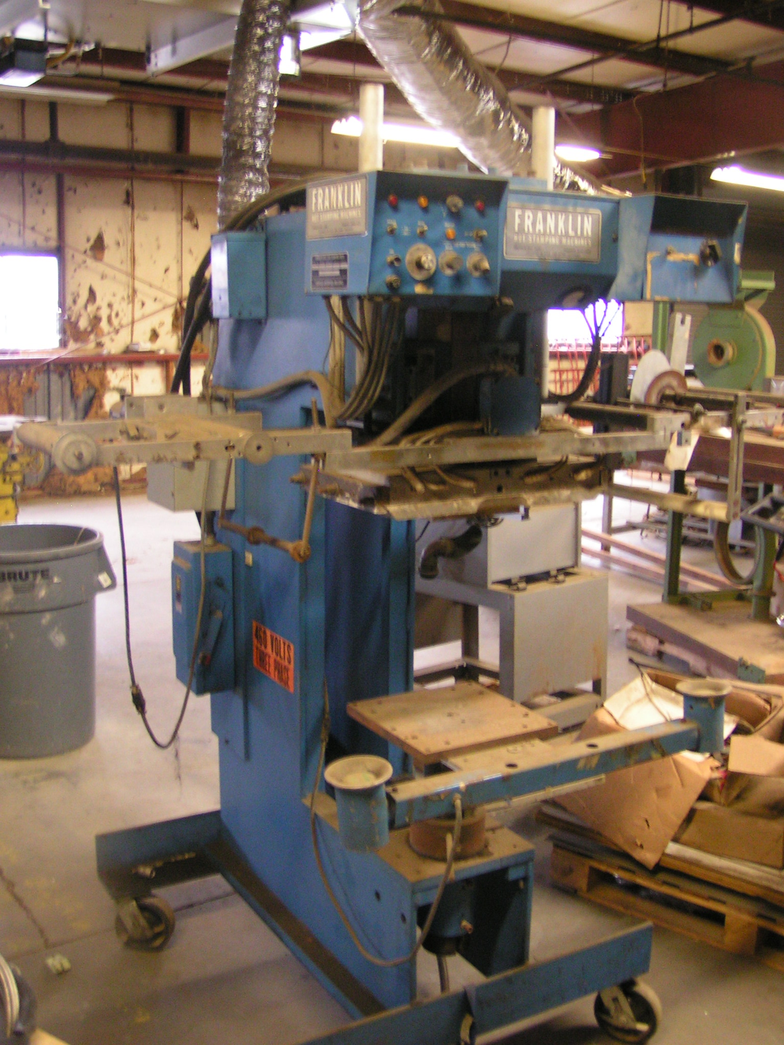 Franklin Hot Stamping Machine, Roll Leaf Stamping Press, S/N: 34023/39 ...