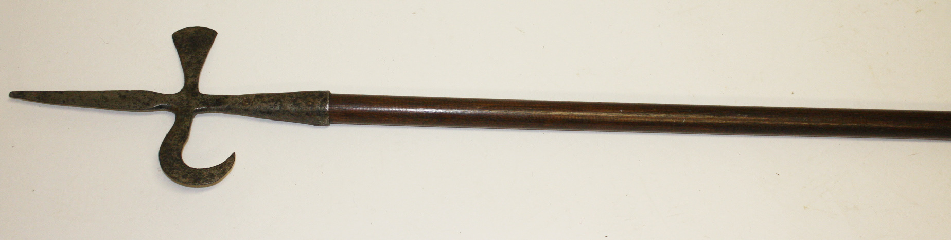 AN 18TH CENTURY IRISH PIKE HEAD, 1798, the later shaft inscribed ...