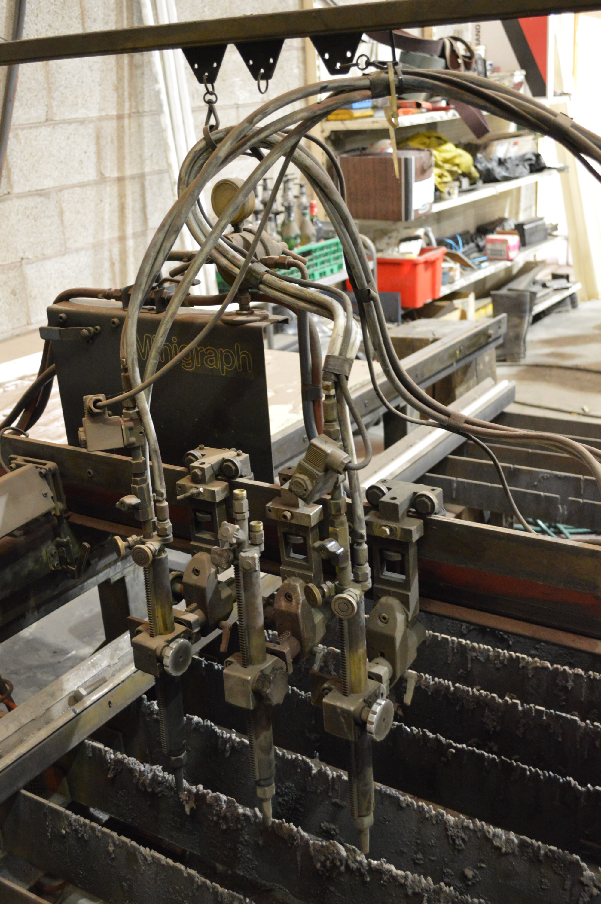 BOC Minigraph Oxy/Acetylene Four Head Profile Cutter, serial no. MG3 ...