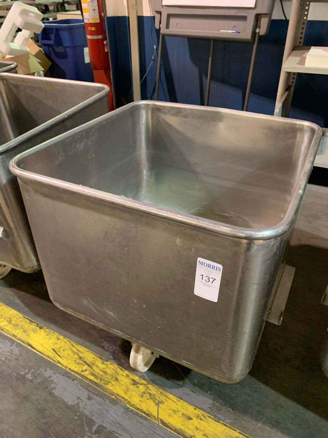 Meat tub, stainless steel