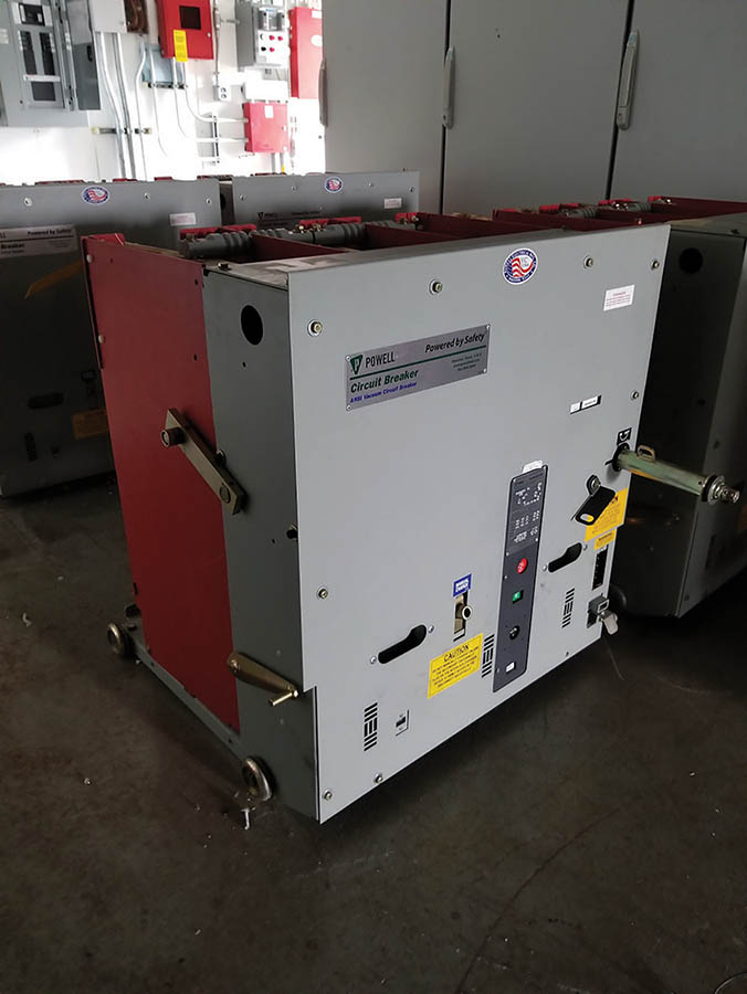 2008 POWELL ANSI VACUUM CIRCUIT BREAKER, 1200A CONT. CURRENT, 60 HZ ...