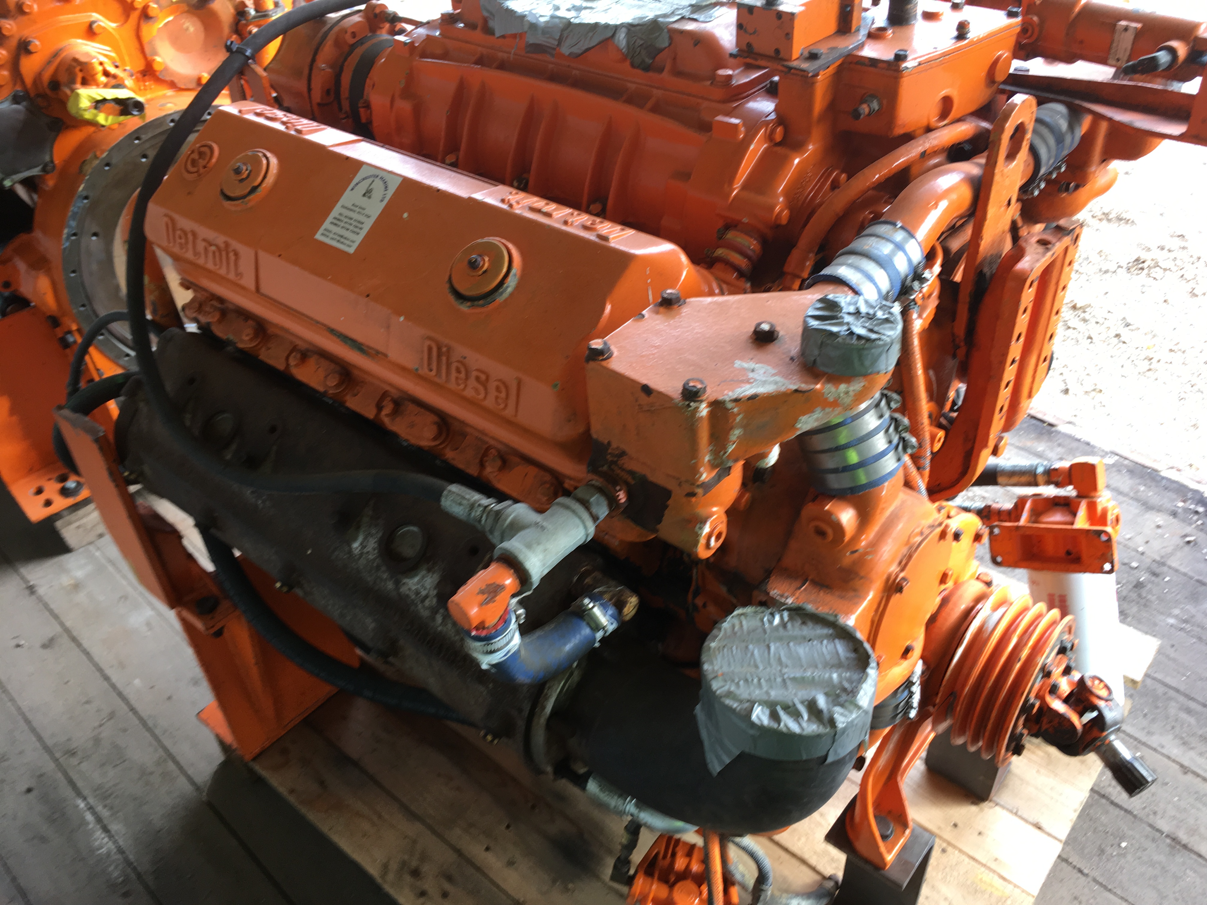* Detroit V8 71 Marine Diesel Engine. Please note this lot is located ...