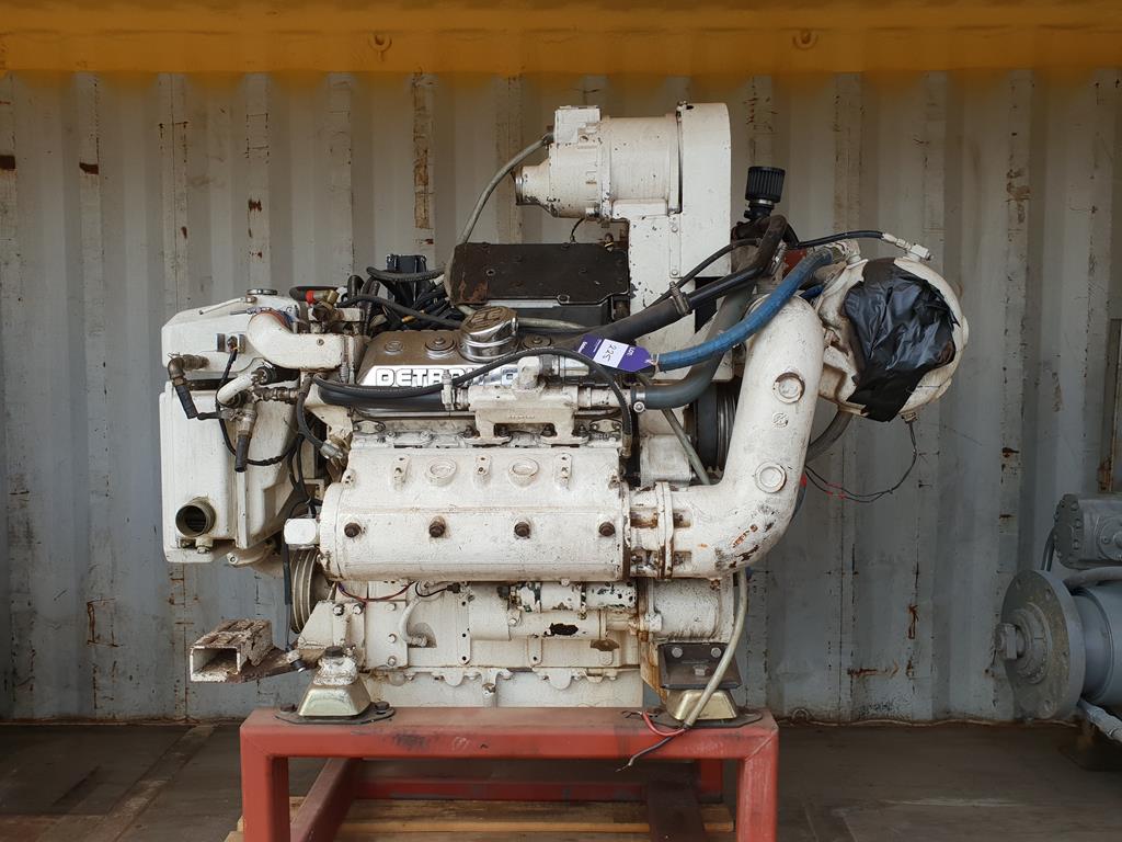 * Detroit 6V92 Marine Diesel Engine. A Detroit 6V92 Marine Diesel ...