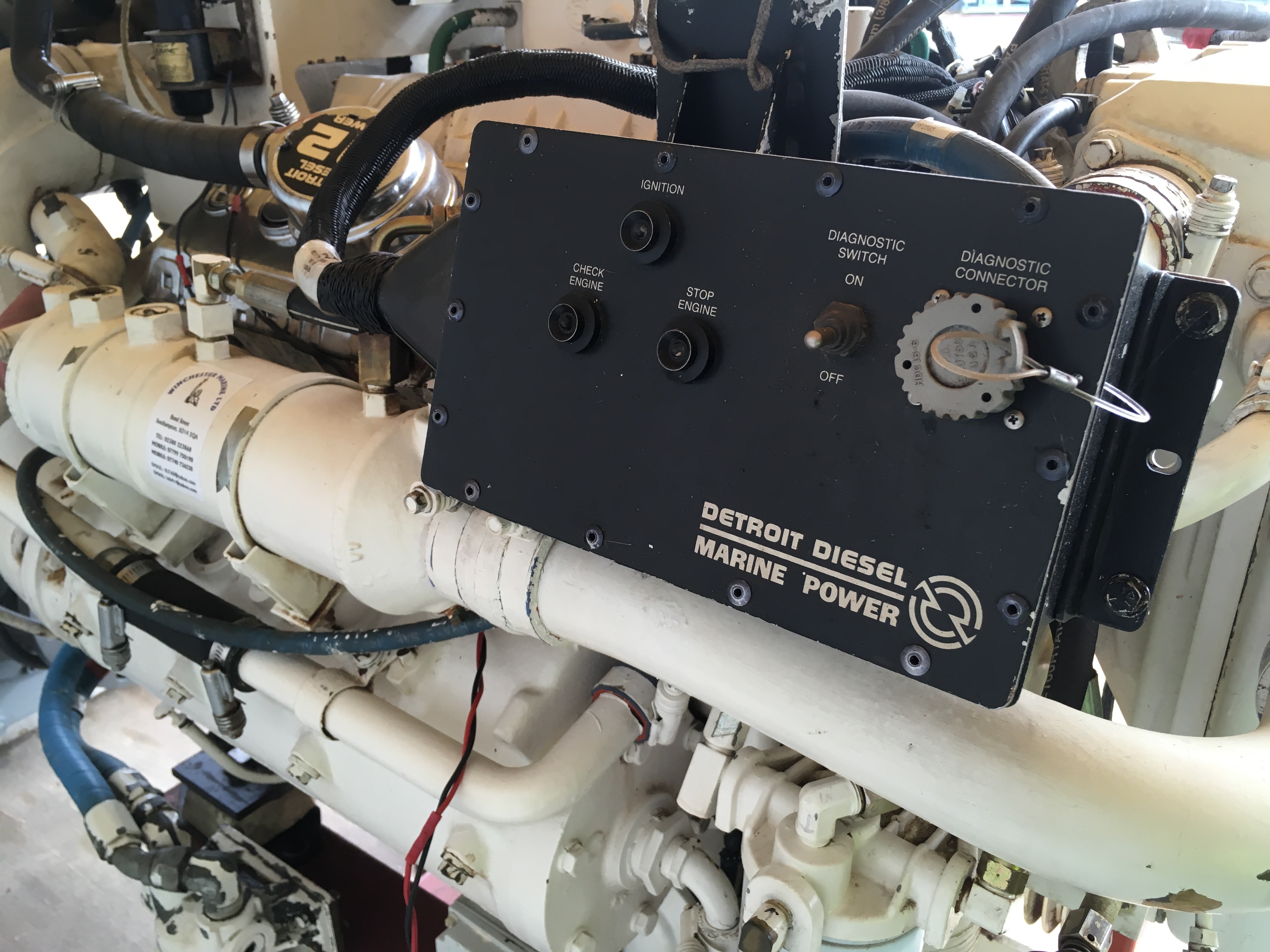 * Detroit 6V92 Marine Diesel Engine. A Detroit 6V92 Marine Diesel ...