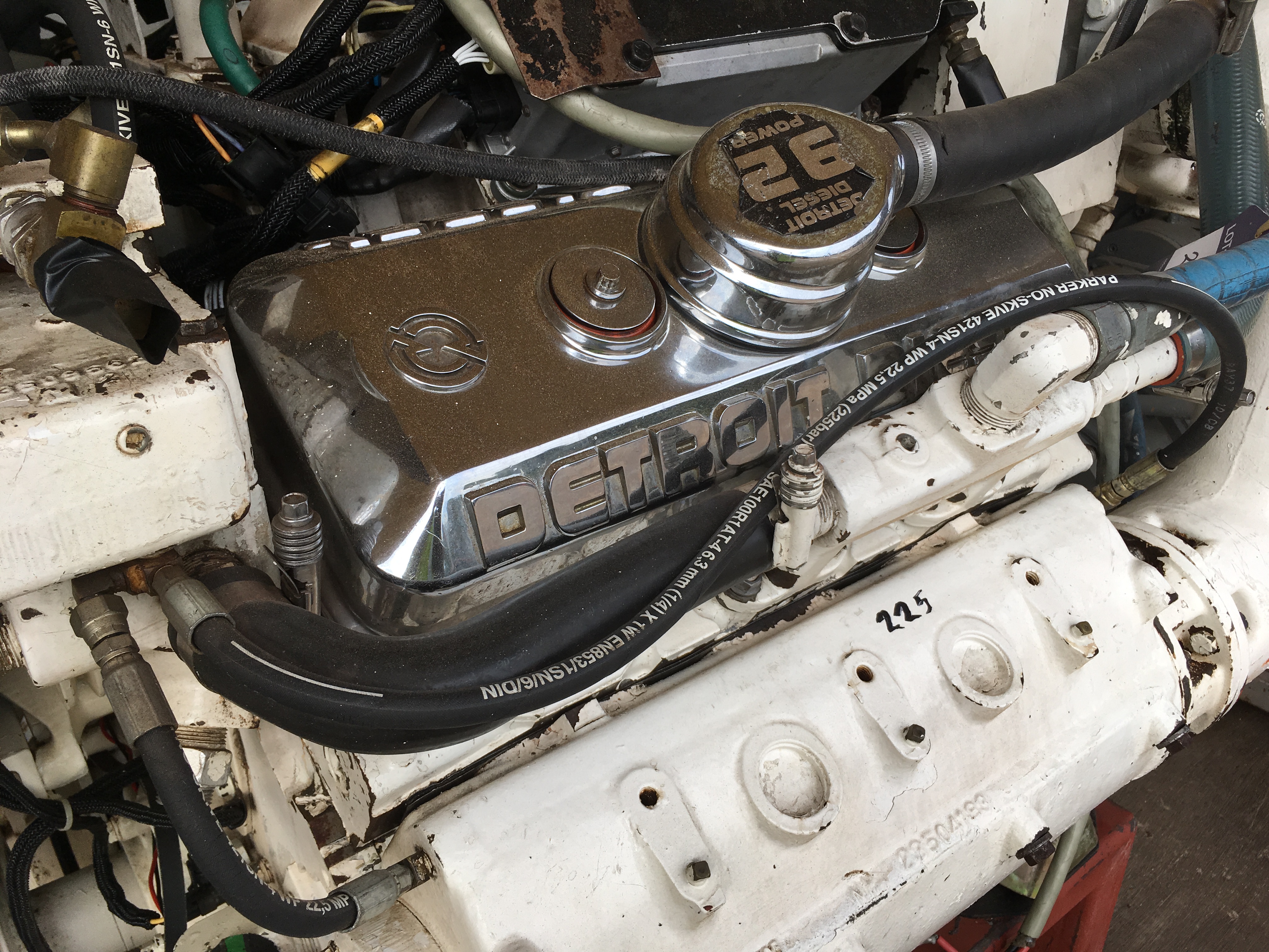 * Detroit 6V92 Marine Diesel Engine. A Detroit 6V92 Marine Diesel ...
