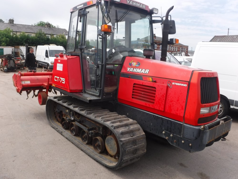 YANMAR CT-75 CRAWLER TRACTOR C/W ROTOVATOR, 2166 HOURS [+ VAT]