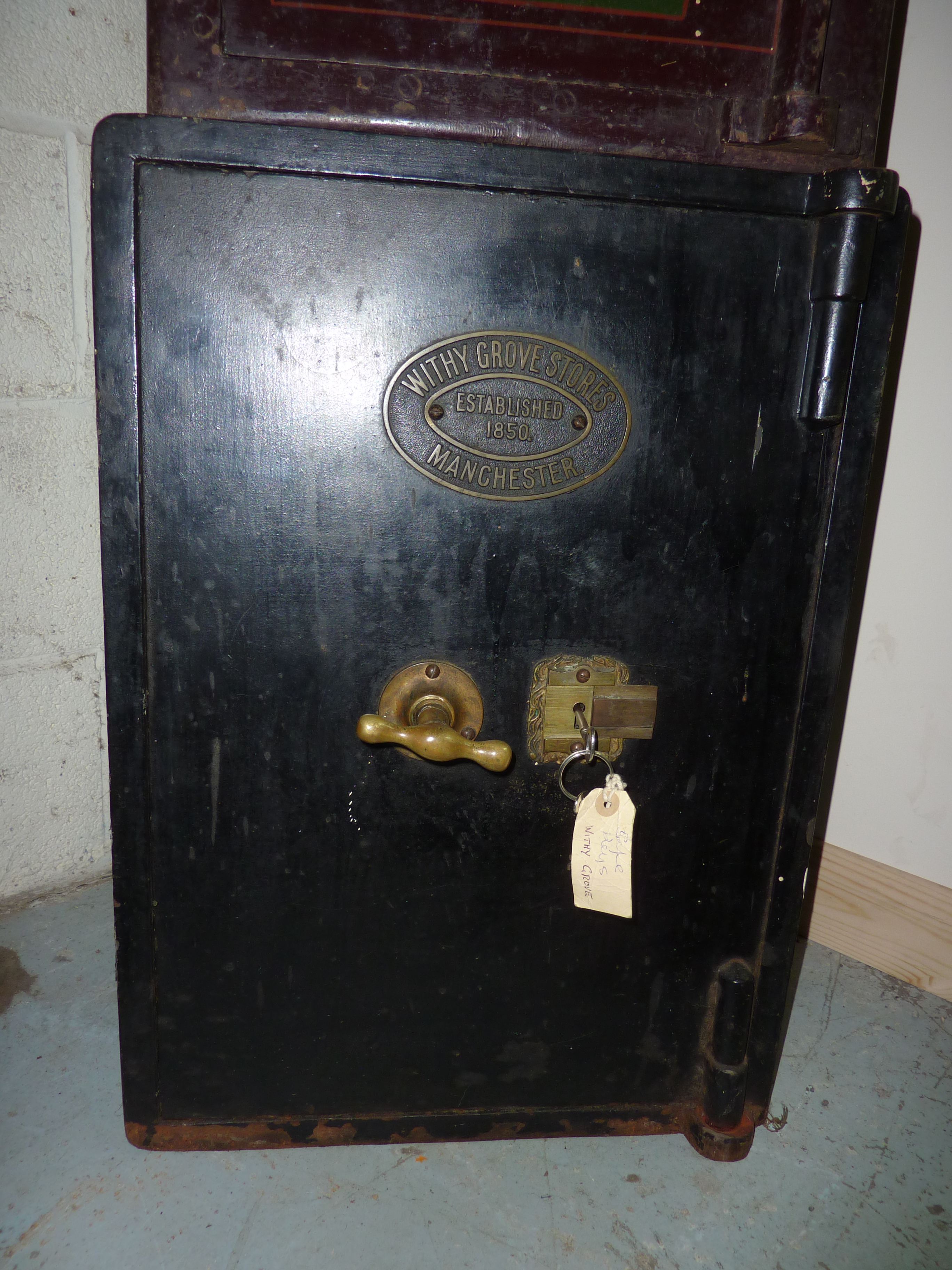 Victorian safe by Withy Grove Stores, Manchester