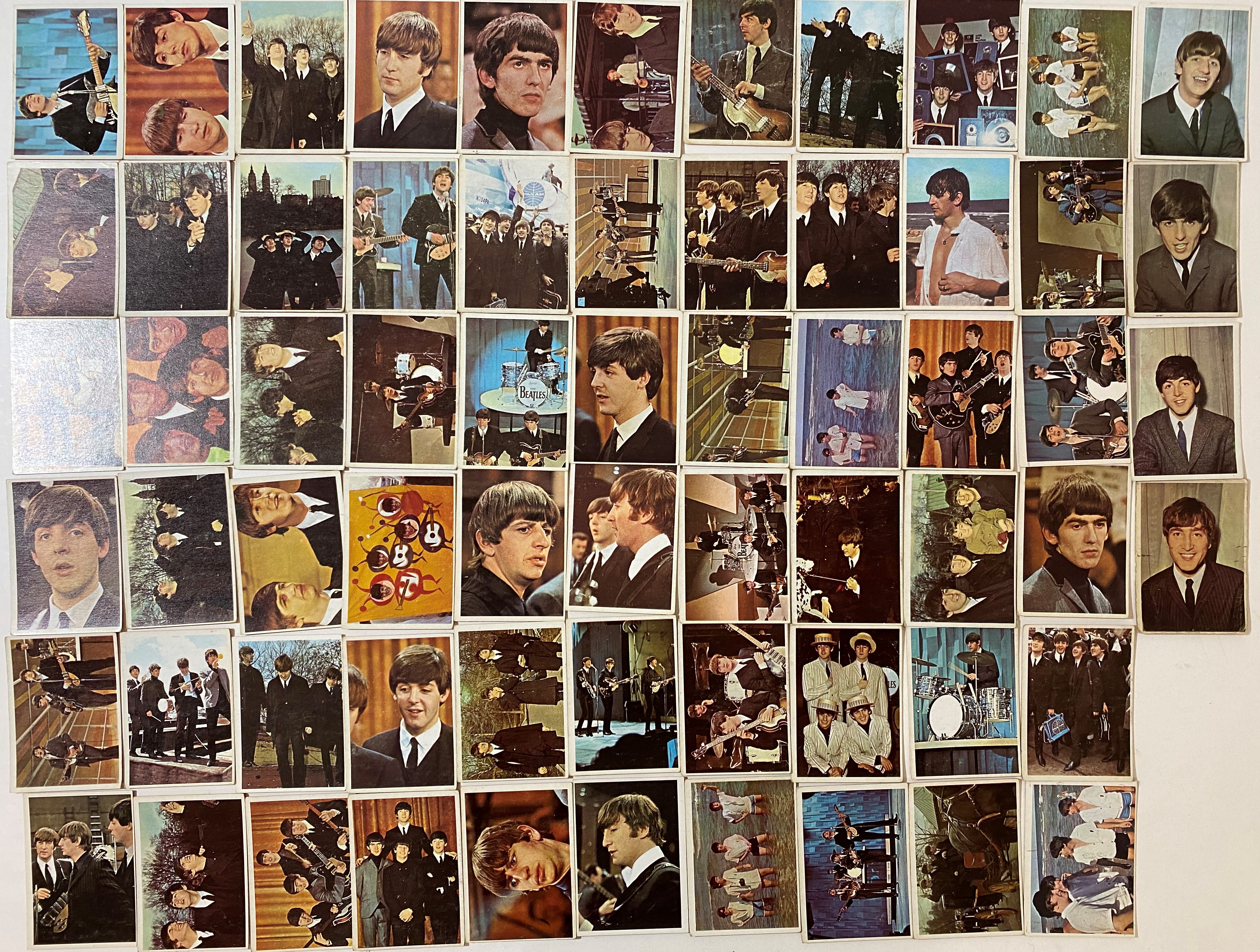 BEATLES CARDS. Three full sets of Beatles cards to include: a A&BC ...