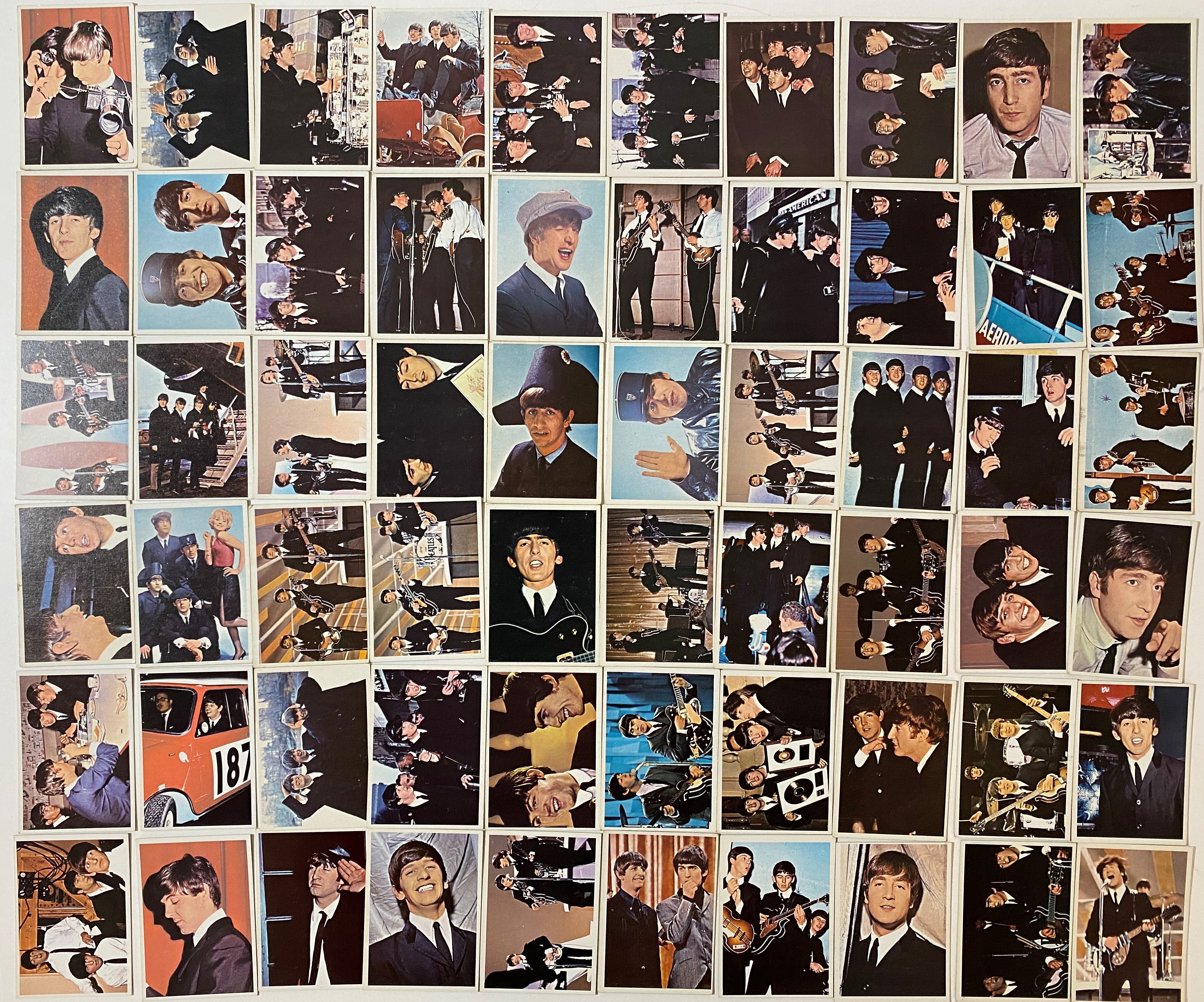 BEATLES CARDS. Three full sets of Beatles cards to include: a A&BC ...