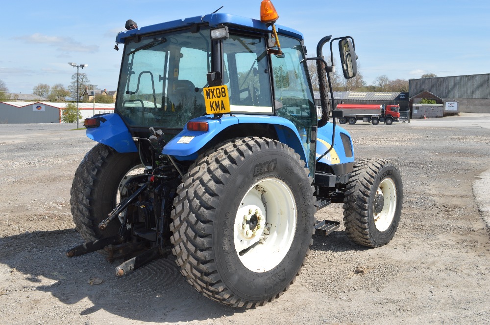 New Holland TL80A 4 wheel drive tractor Year: 2008 S/N: 098239 Reg No ...