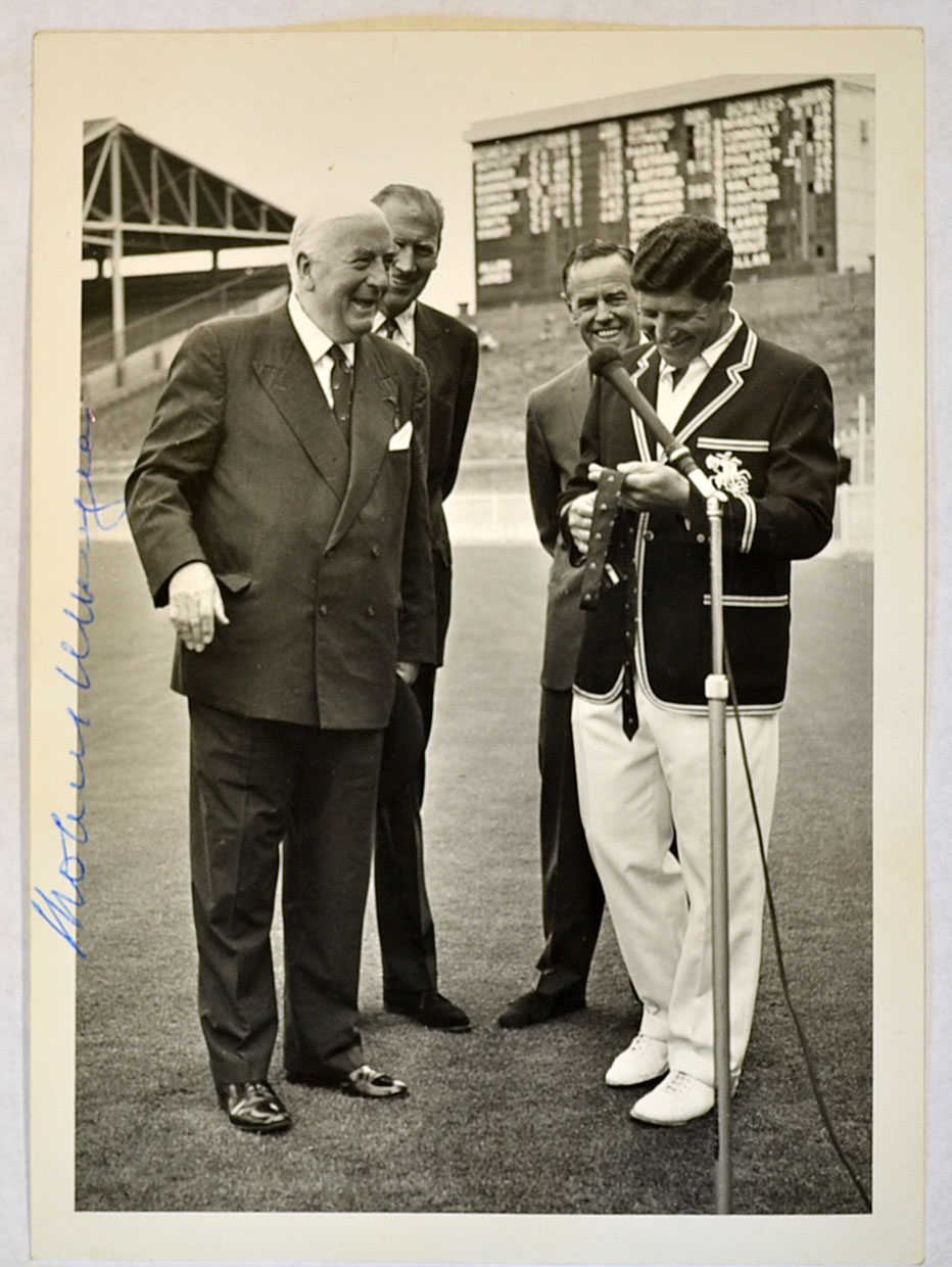 Ken Barrington (Surrey and England) cricket photograph signed by Sir ...