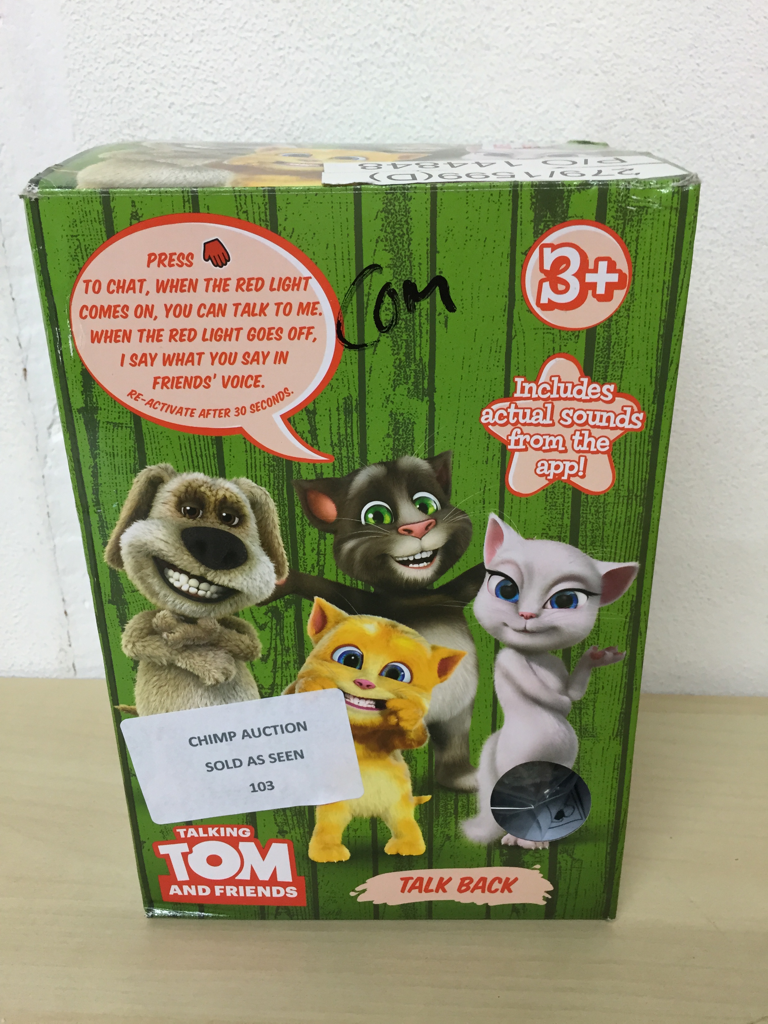 BOXED TALKING FRIENDS Talking TOM Talk Back TOY