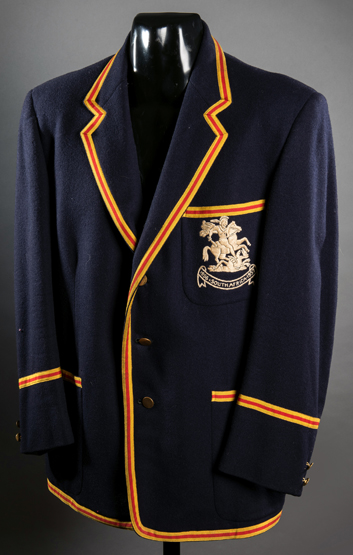 Godfrey Evans MCC blazer from the England cricket tour to South Africa ...