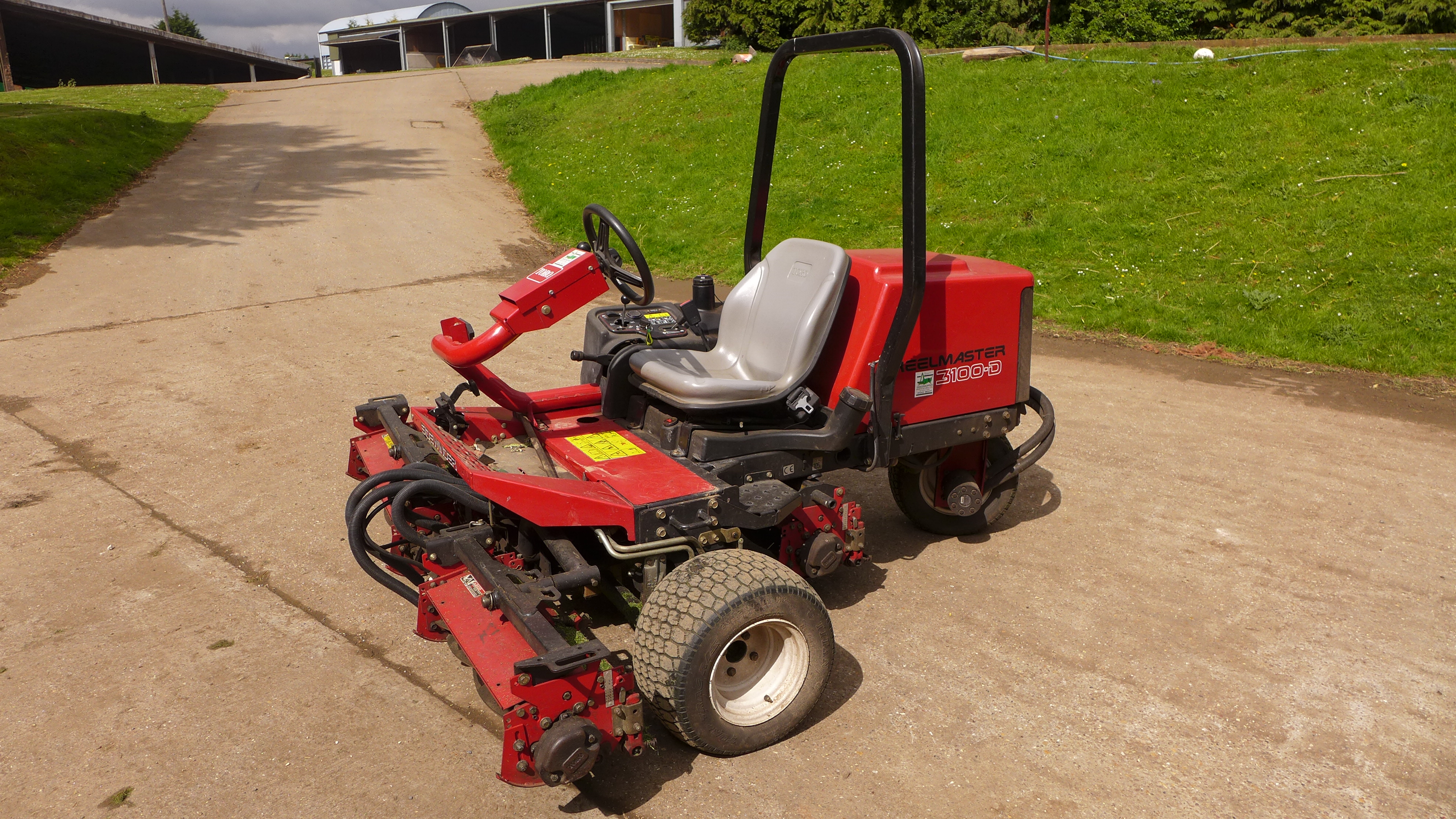 TORO 3100-D REELMASTER/SIDEWINDER, 3-WHEEL, TRIPLE-GANG, RIDE-ON MOWER ...