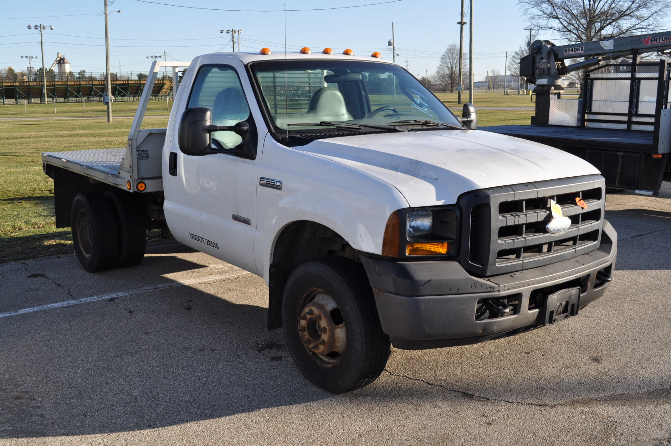 2007 Ford F-350 regular cab pickup, DRW, alum flatbed, Diesel, auto ...