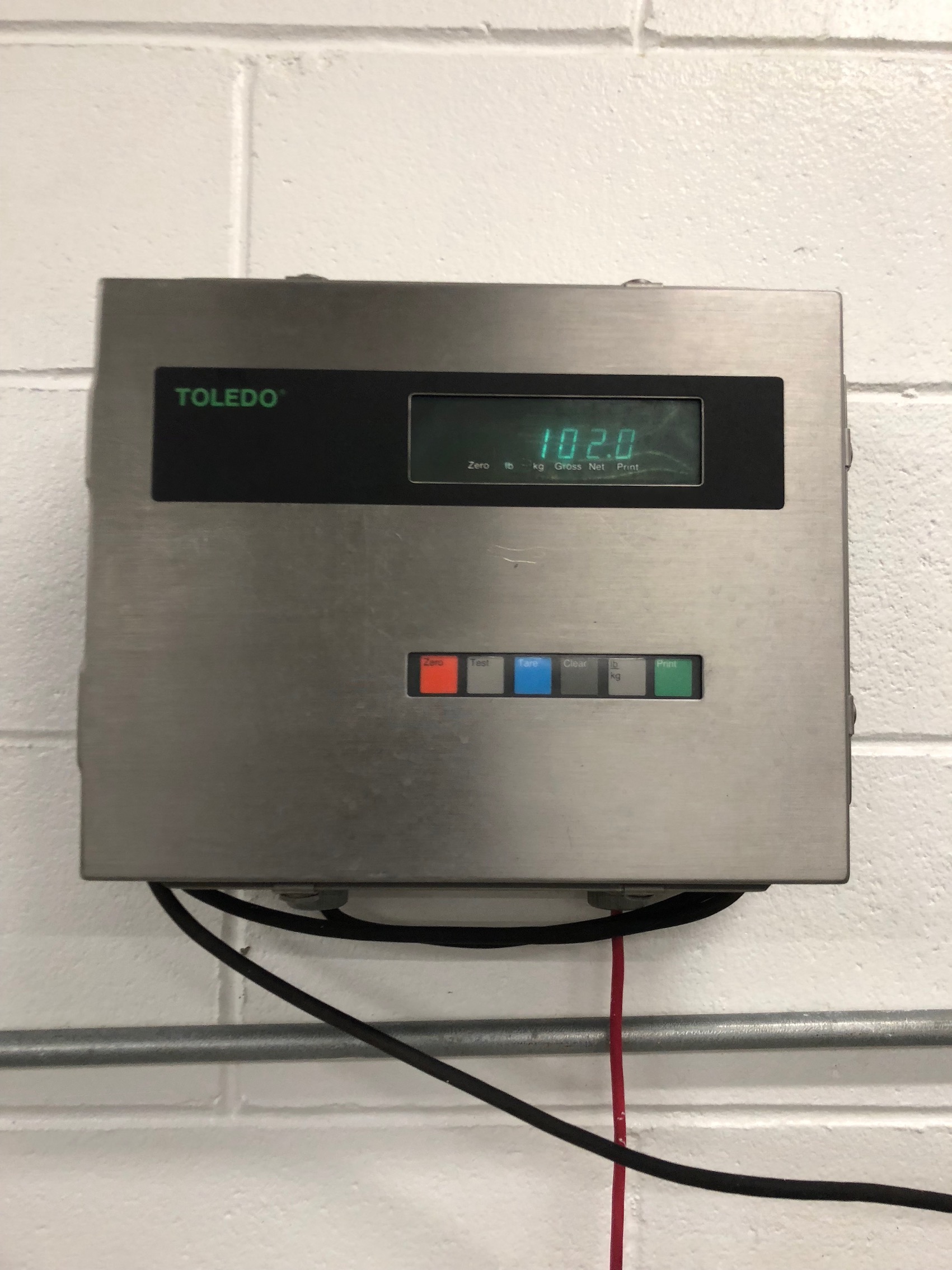 Toledo stainless steel platform scale with digital readout, Model 8140 ...