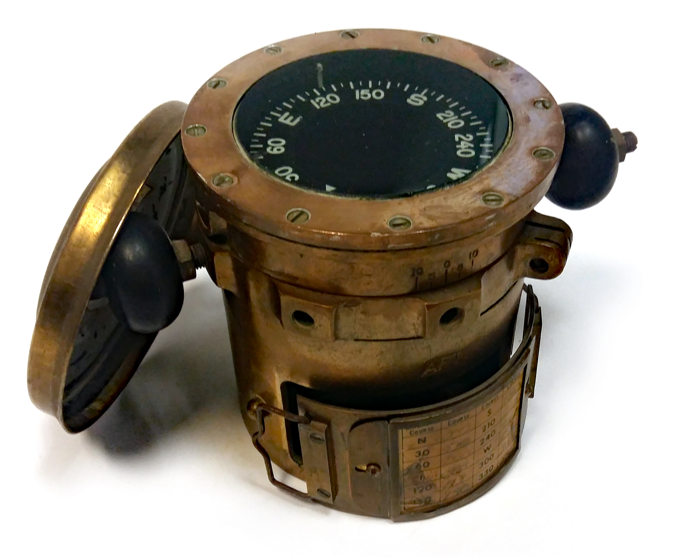 U.S. NAVY BUREAU OF SHIPS NO. 5 COMPASS by John E. Hand & Sons Co ...