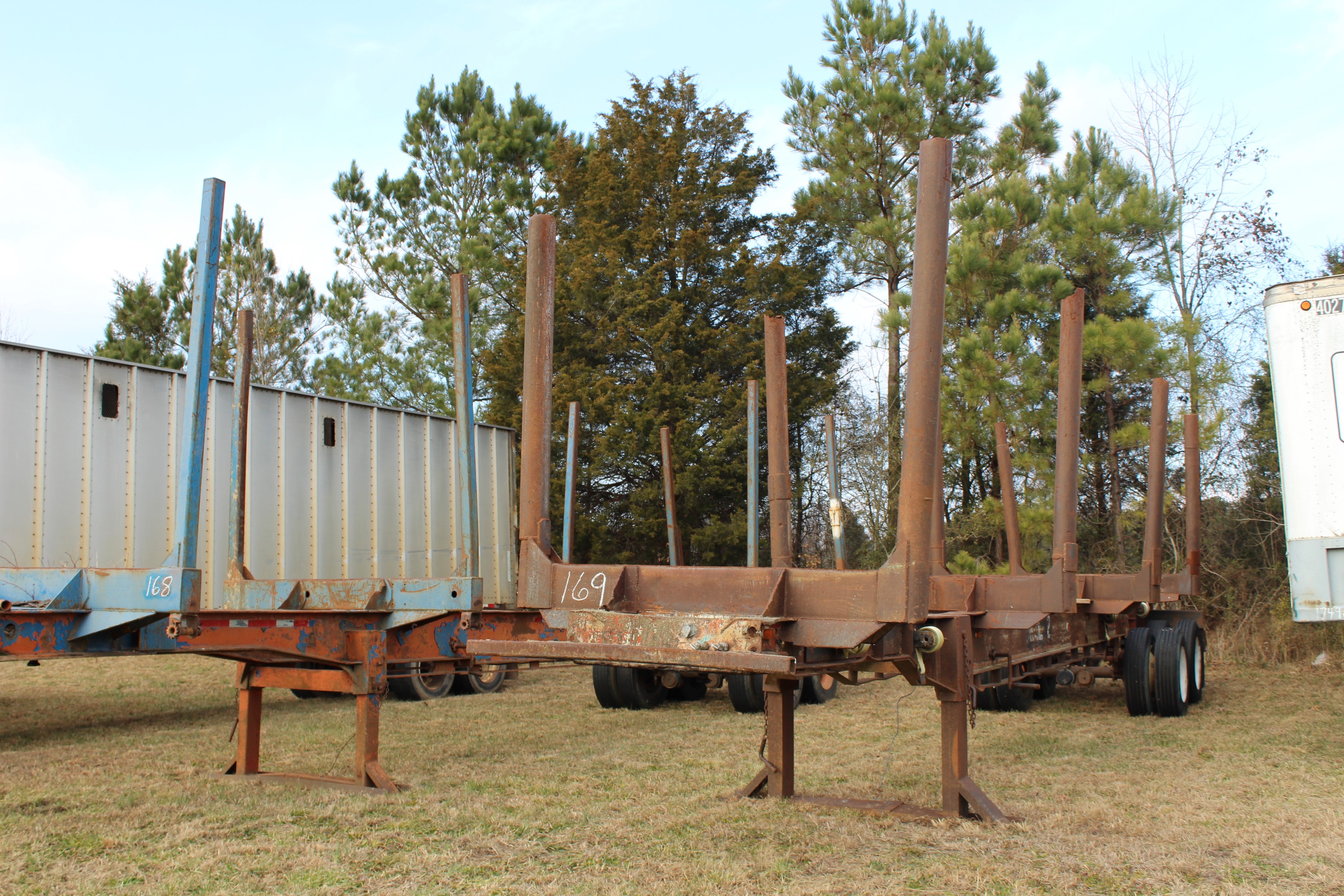 PITTS 40' DOUBLE BUNK LOG TRAILER