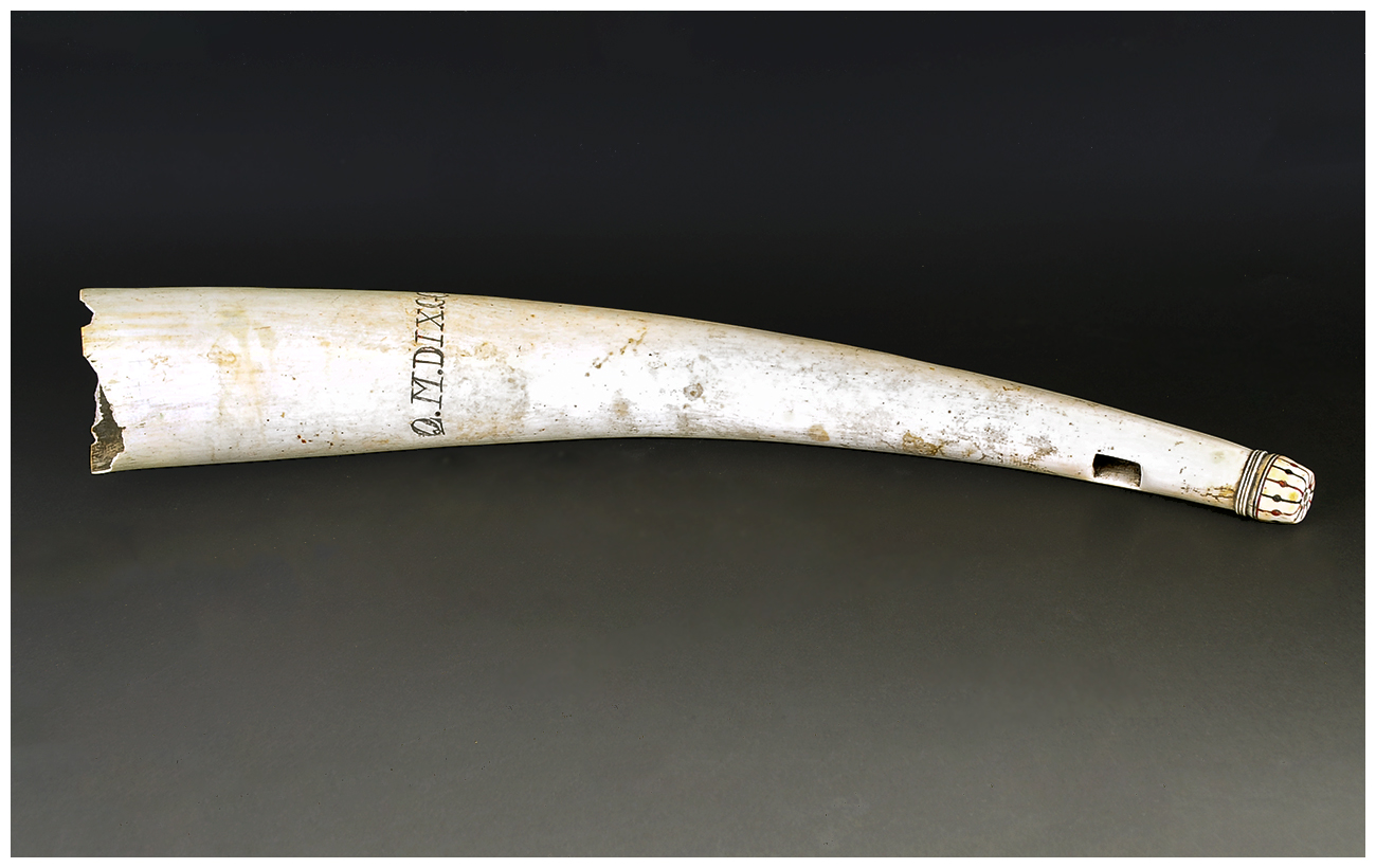 Ivory Olifant/Oliphant Side Blown Hunting Horn, Looks To Be African ...
