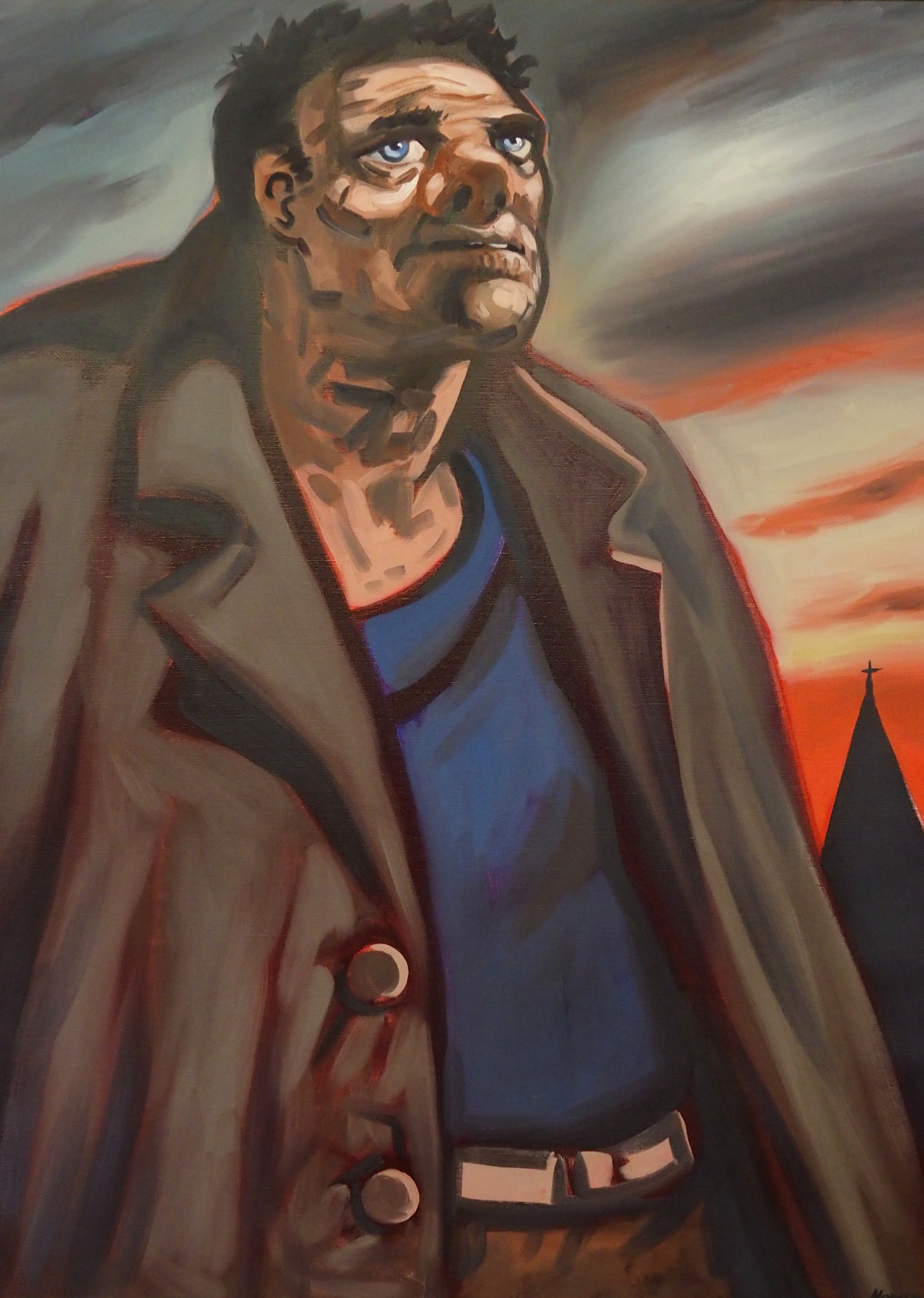 •PETER HOWSON OBE (Scottish b. 1958) HEROIC DOSSER Oil on canvas ...