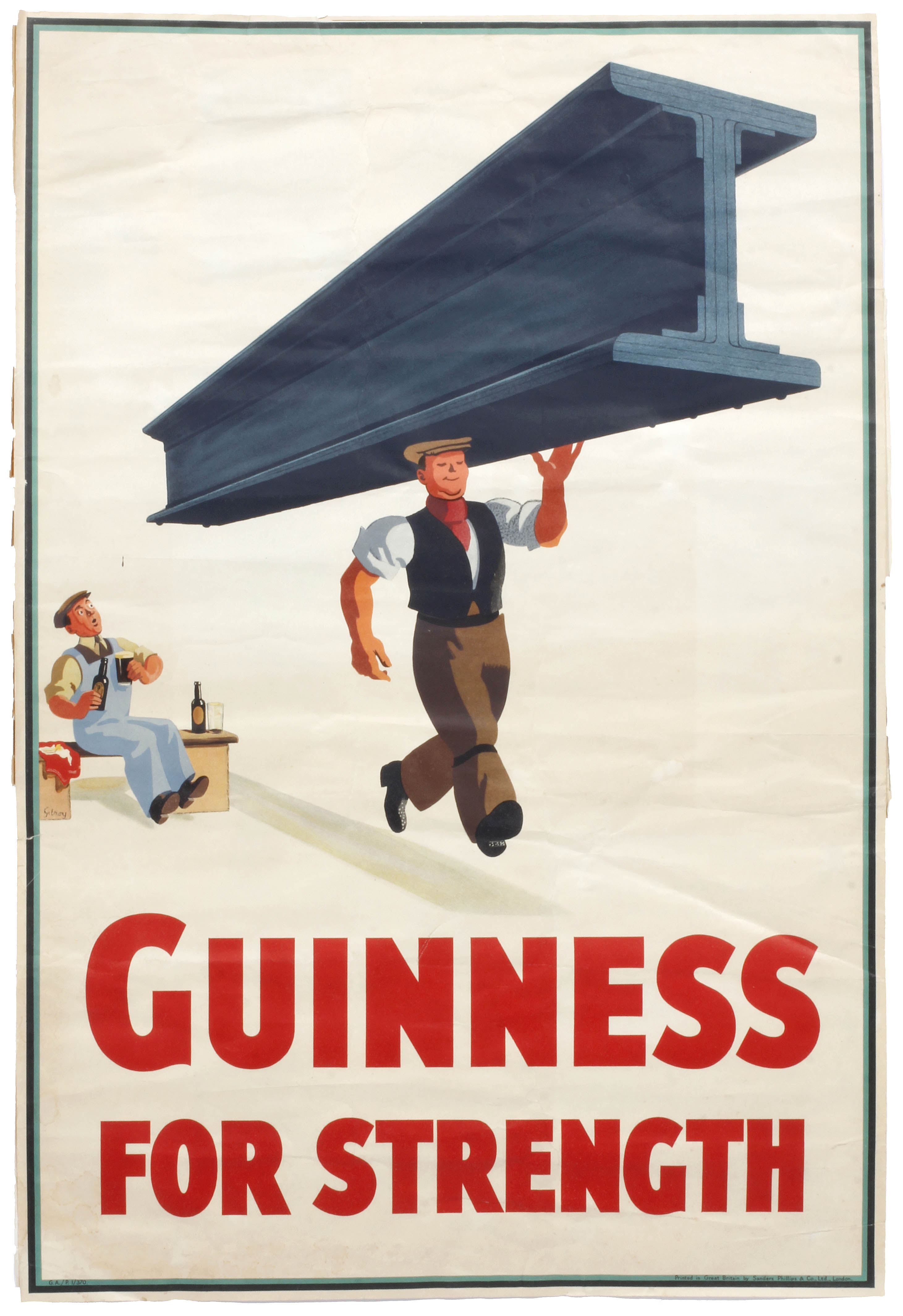 A GUINNESS ADVERTISING POSTER by John Gilroy (1898 - 1985) 'Guinness ...