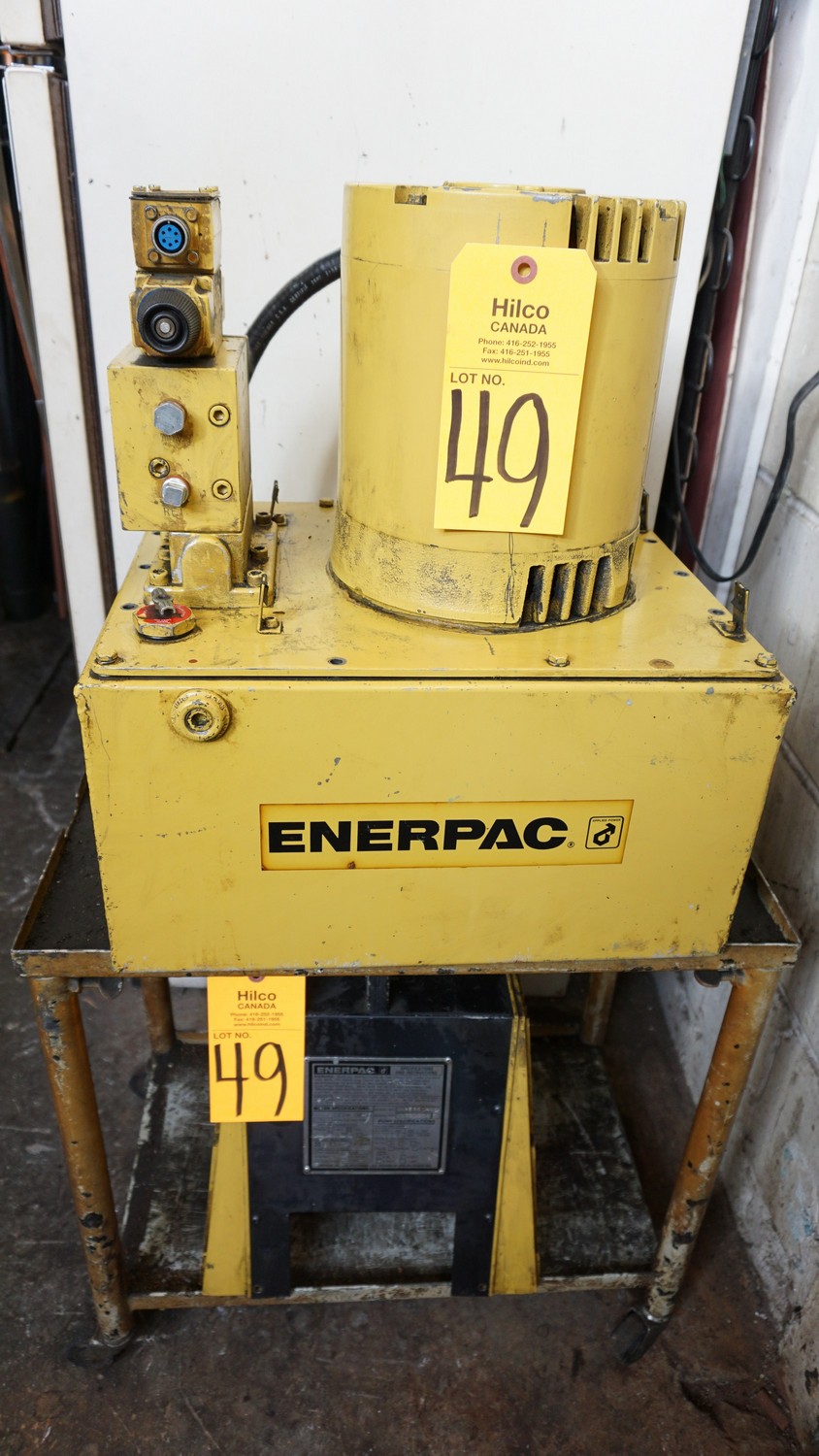 Enerpac Model PER5045D 575V Hydraulic Power Pack Serial Number ...