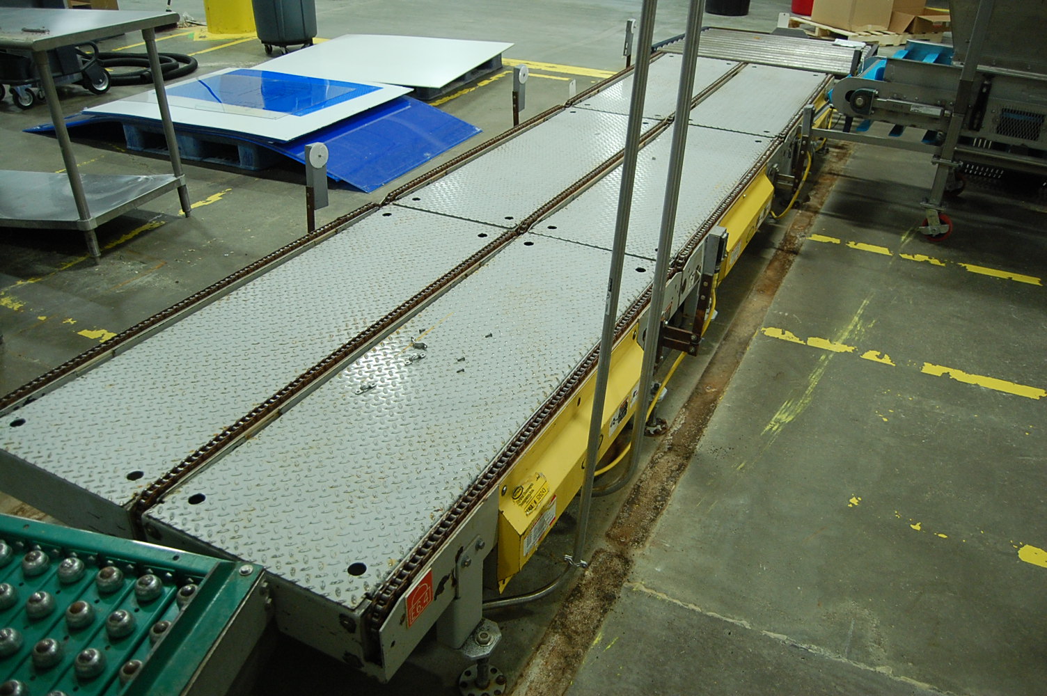 Hytrol 3-Strand Conveyor Pallet Scale System, Serial Number: 526243 ...