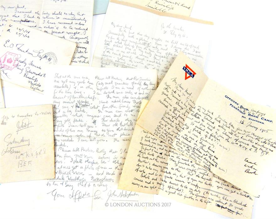 A collection of WW1 letters from the trenches, including some extracts ...