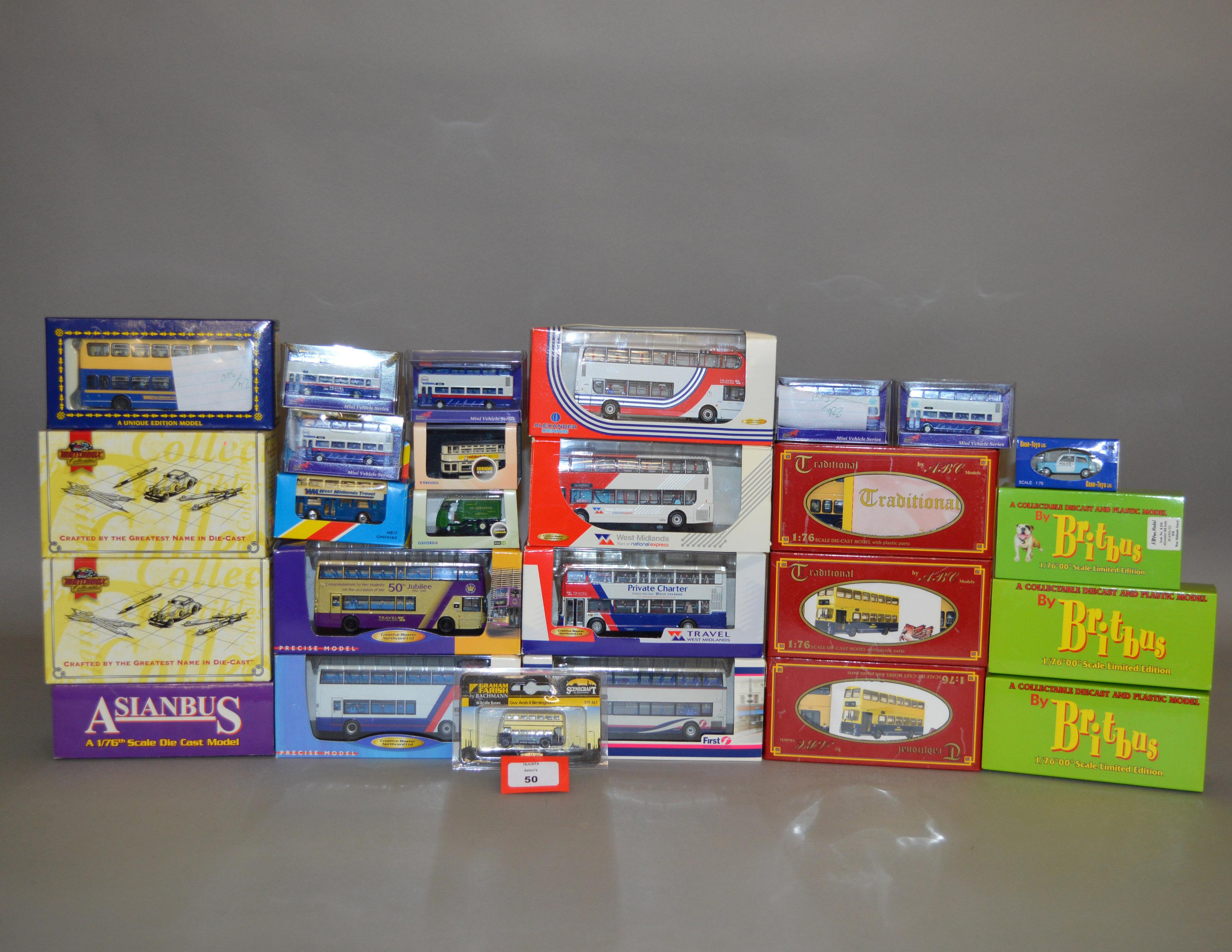 26 x diecast model buses, all Birmingham/West Midlands Travel, by ...