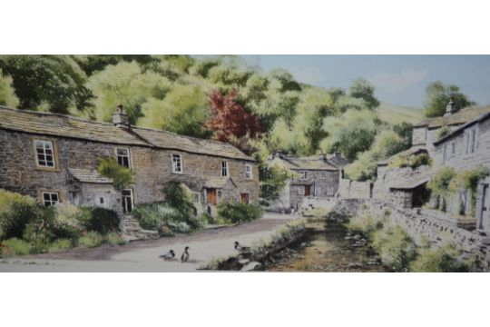 After John Rudkin, "Castleton", signed, limited edition colour print ...