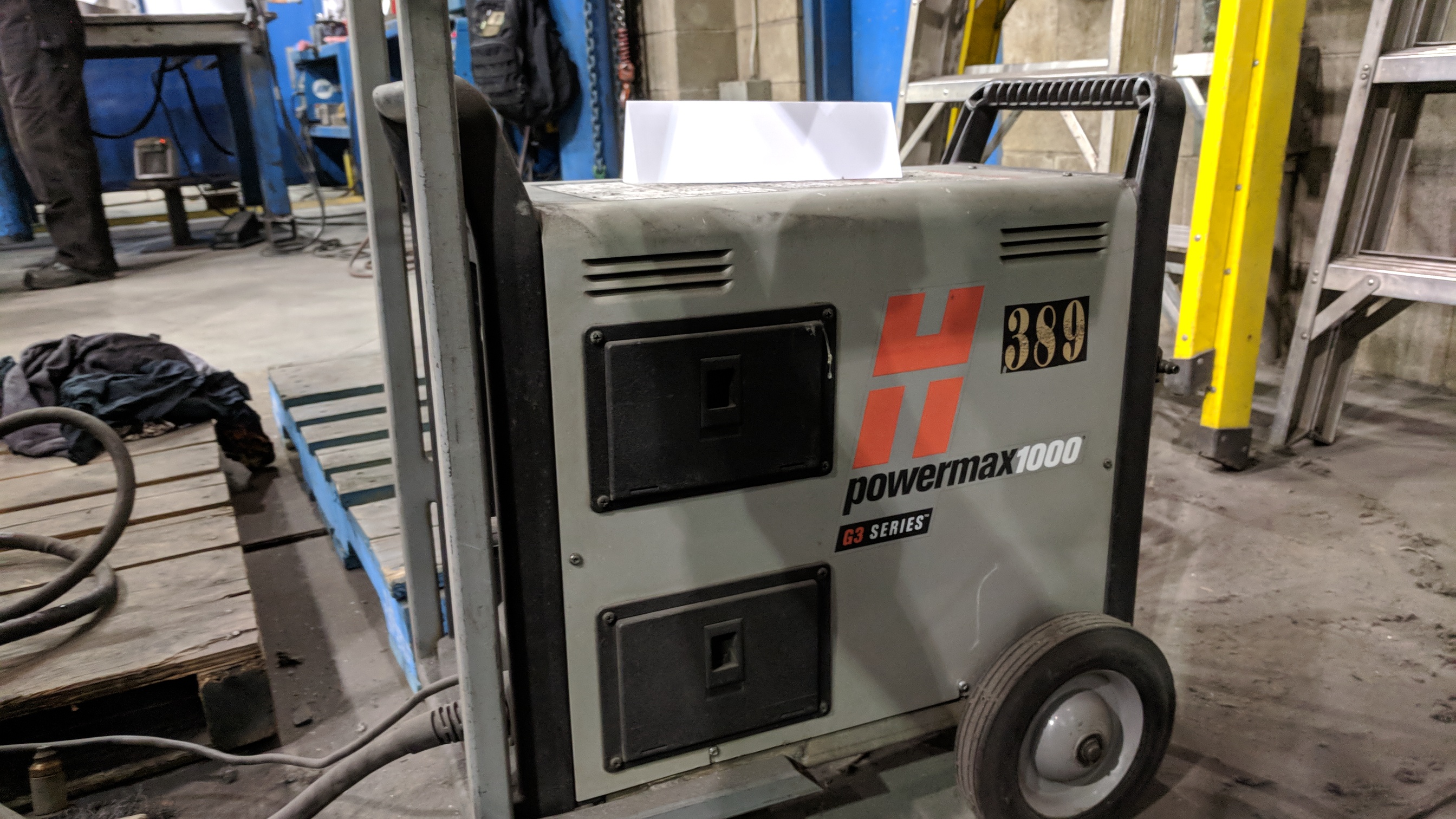 HYPERTHERM POWERMAX 1000 G3 SERIES PORTABLE PLASMA CUTTER WITH CABLES ...