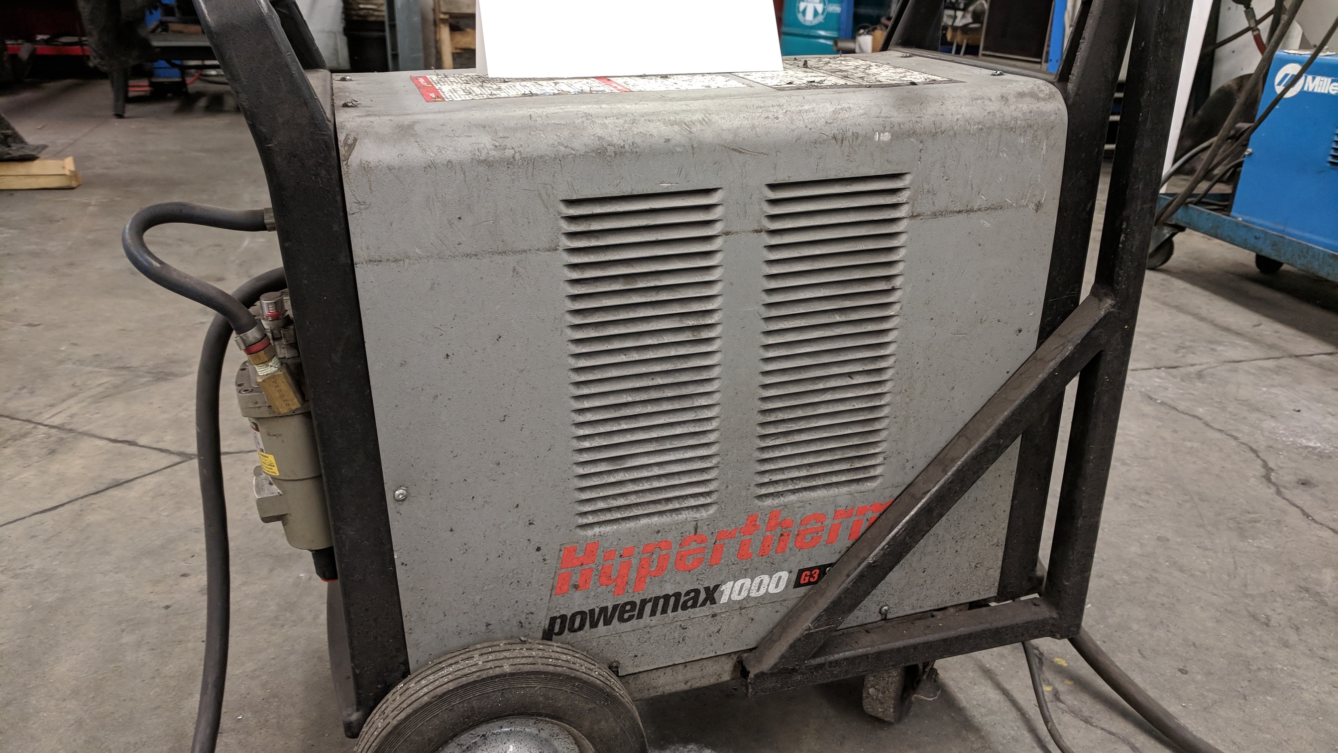 HYPERTHERM POWERMAX 1000 G3 SERIES PORTABLE PLASMA CUTTER WITH CABLES ...