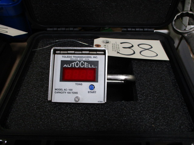 { Group of lots: 38, 39 } Toledo AC-100 Ton Autocell Calibration Load Cell