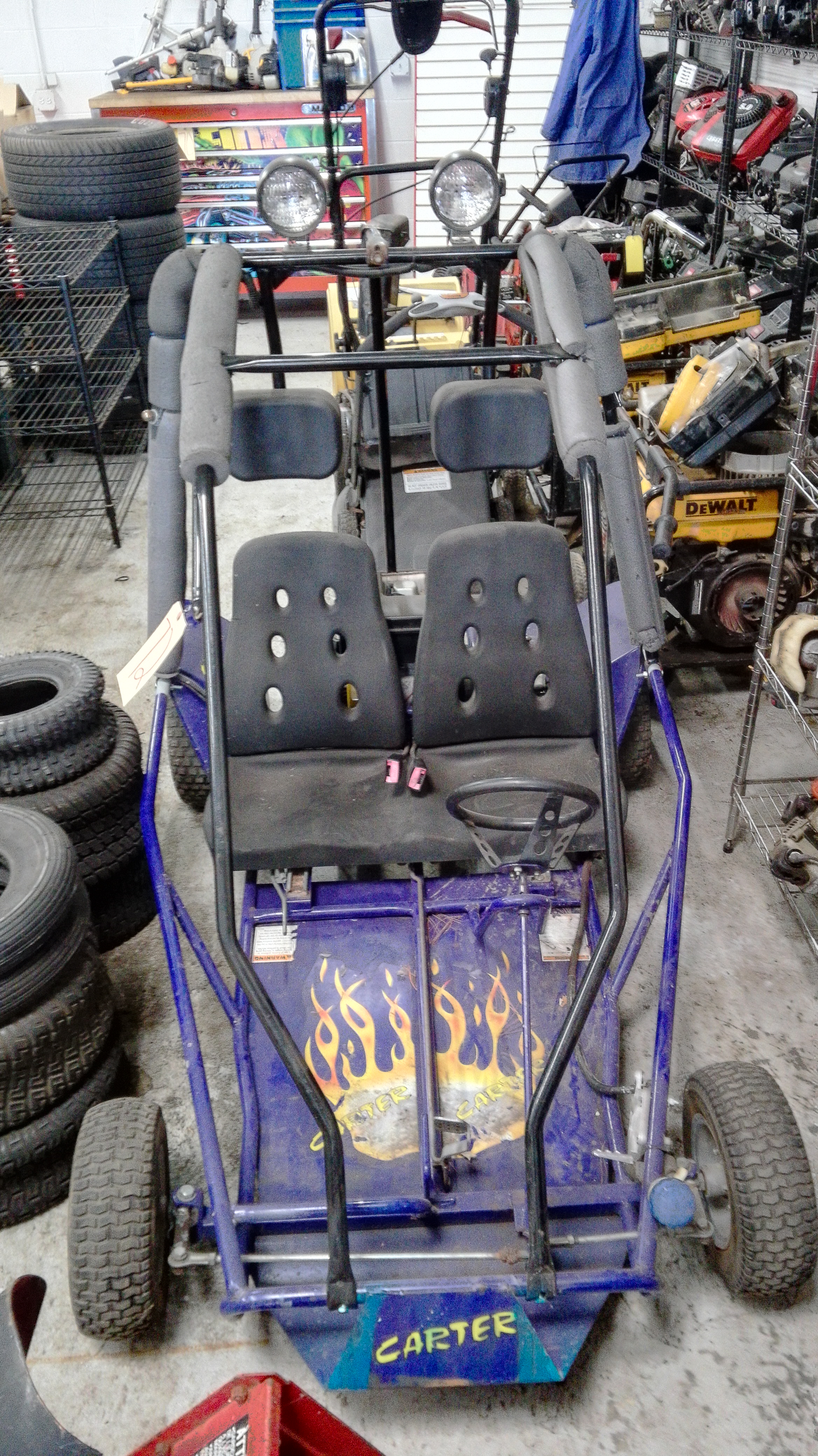 Carter go kart, Tecumseh, 6HP, (runs) extra tires