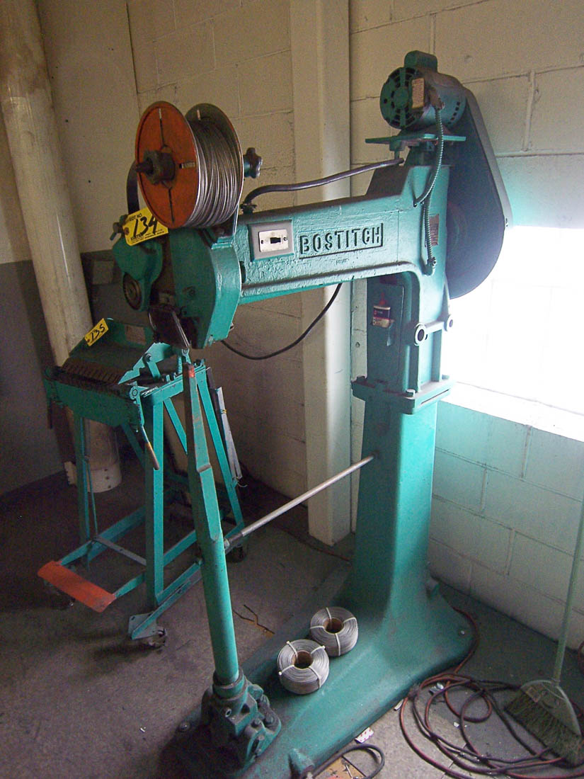 BOSTITCH MDL. S25-AW WIRE STITCHER 1/2 H.P. 25'' THROAT, S/N: 8916