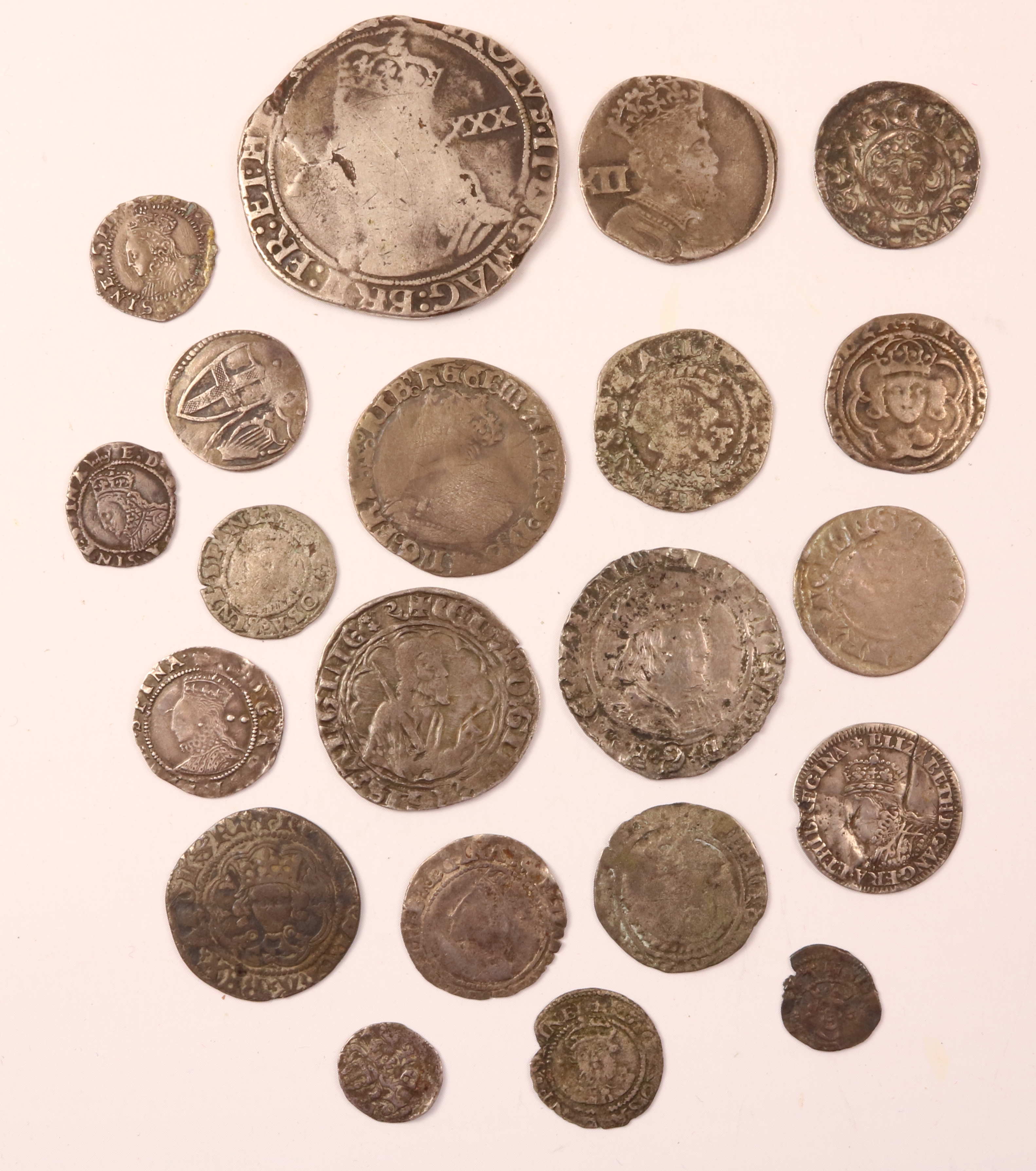 Collection of English Hammered coins, various reigns & denominations ...