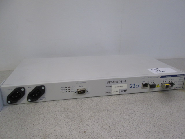 ADVA FSP150CP Optical Fibre Access Switch F150/BT-/CP/GIG/2AC