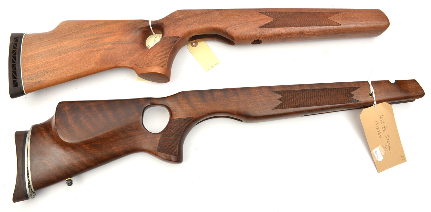 A new custom made walnut stock for Weihrauch HW80, with adjustable ...