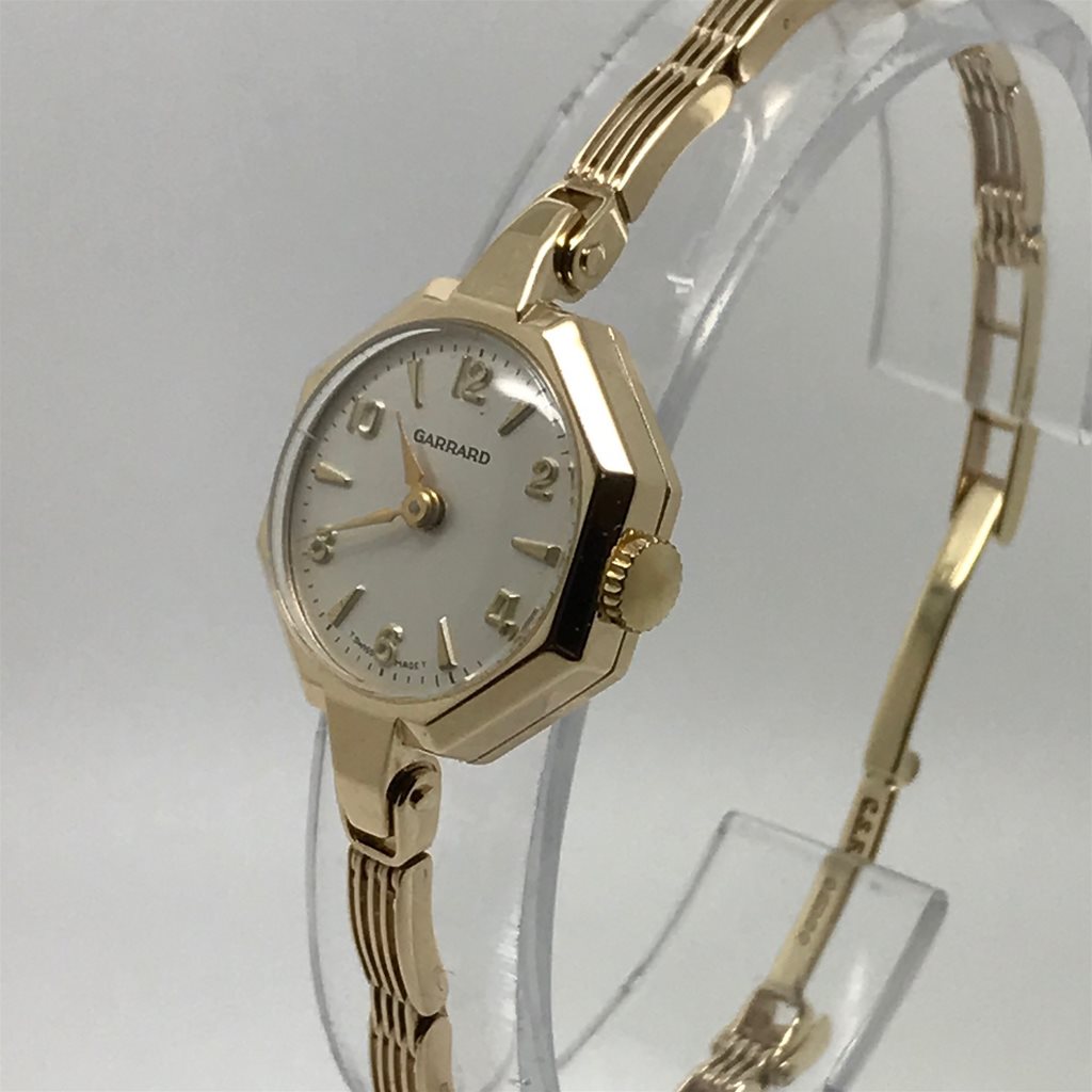 GARRARD Vintage 9ct Gold Ladies Watch - 1969 - Manual Wind - Original ...