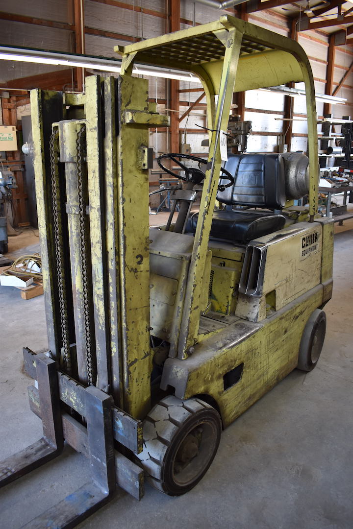 Clark 5000 lb. Model C50 LP Forklift Truck, S/N C50B-1197-986 169, 3 ...